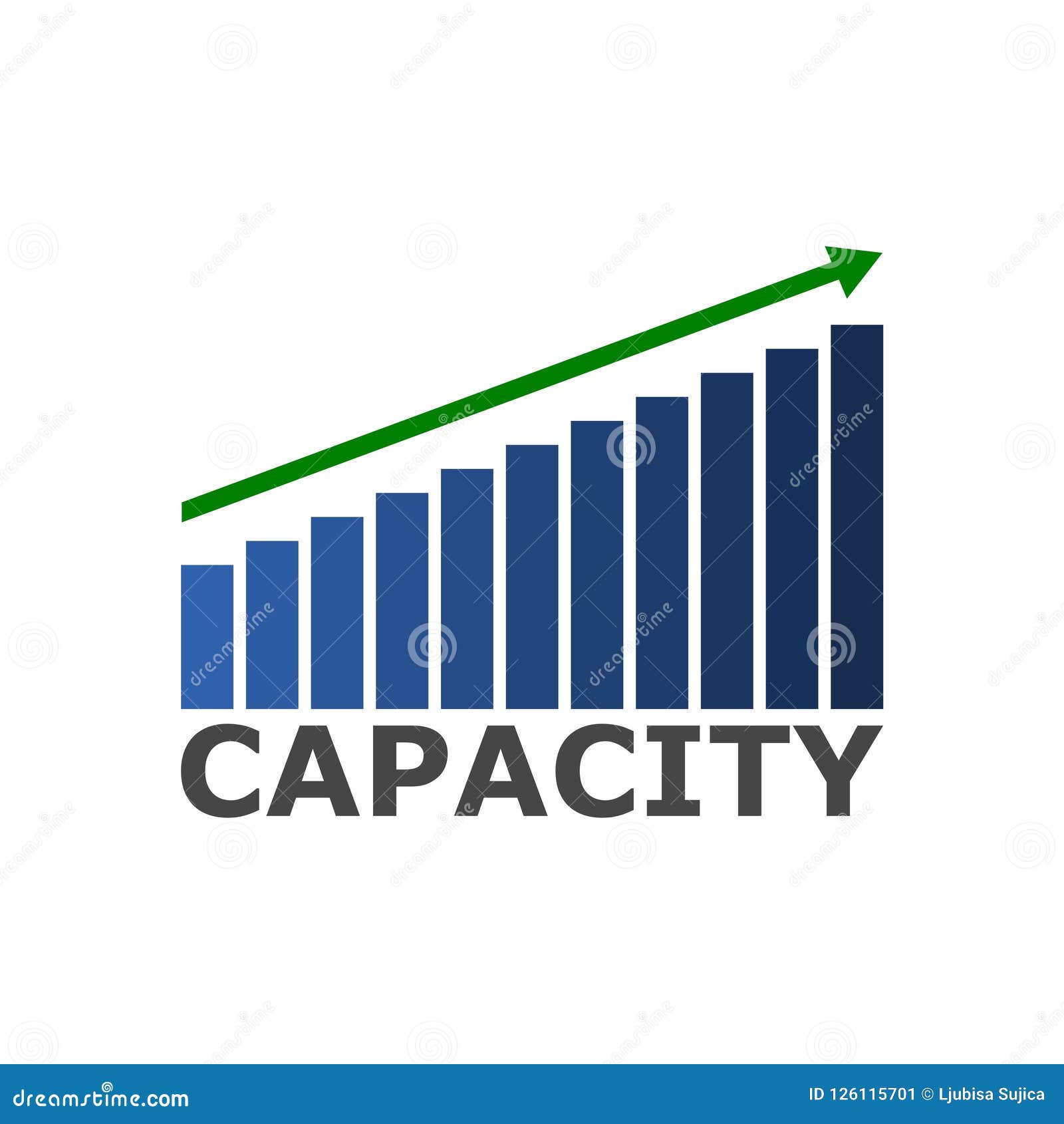 Capacity Vector on White Background Stock Vector - Illustration of ...