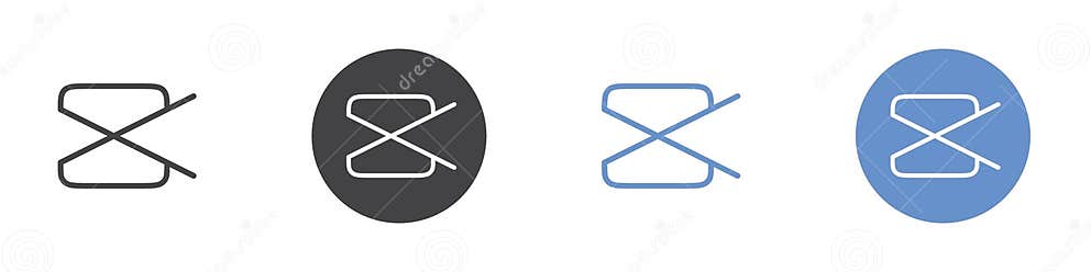 Capcut Icon Flat Set in Black and White Color Stock Vector ...