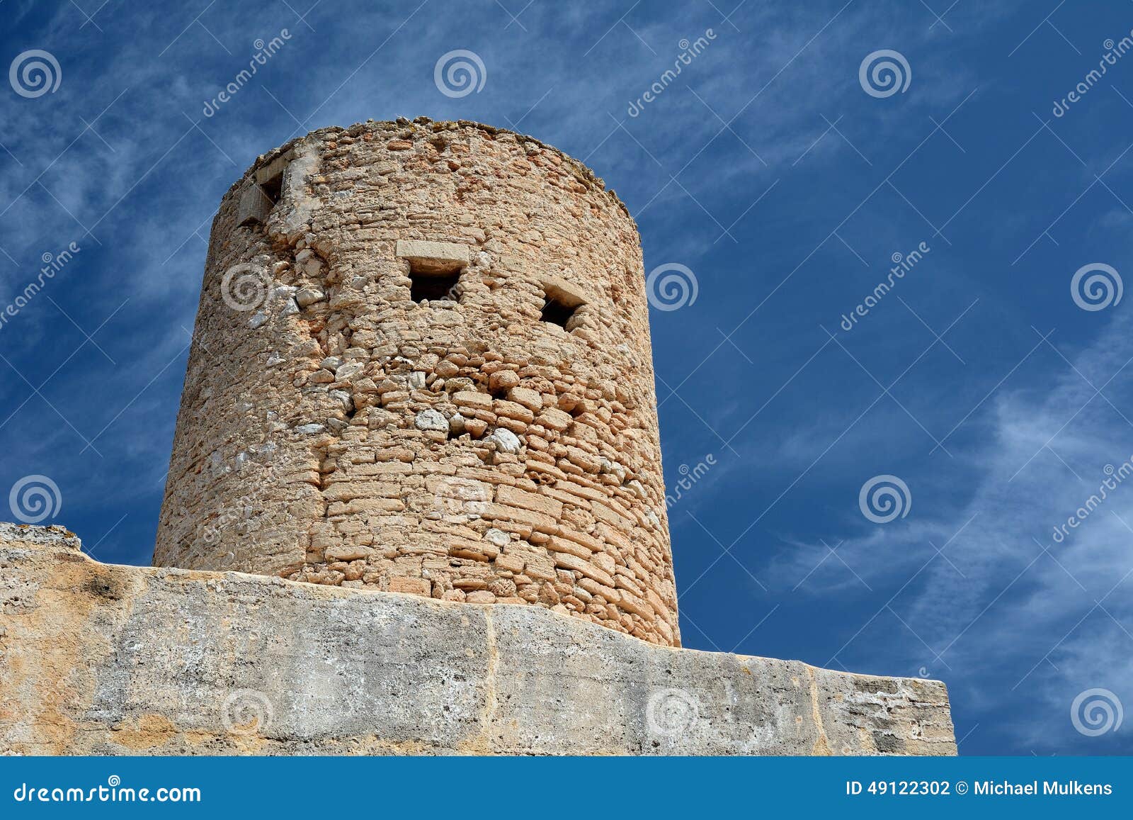 Capdepera Castle stock photo. Image of destination, panorama - 49122302