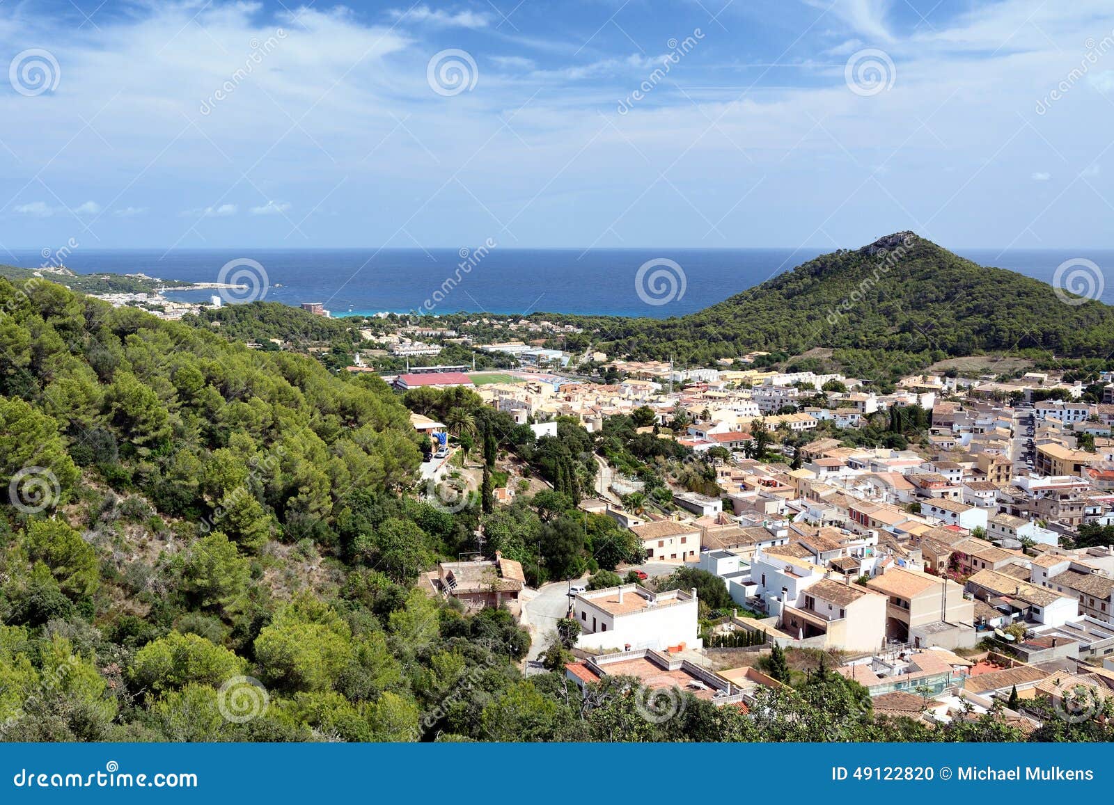 Capdepera Castle stock photo. Image of fortress, architecture - 49122820