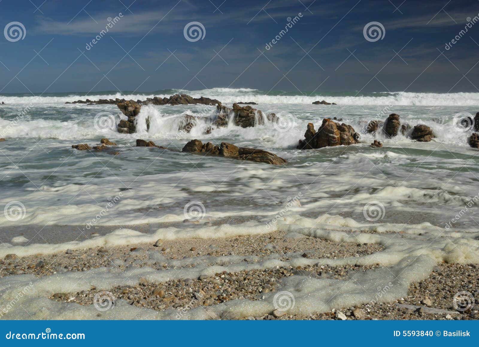 Cape Agulhas Beach and Waves Stock Photo - Image of danger, froth: 5593840