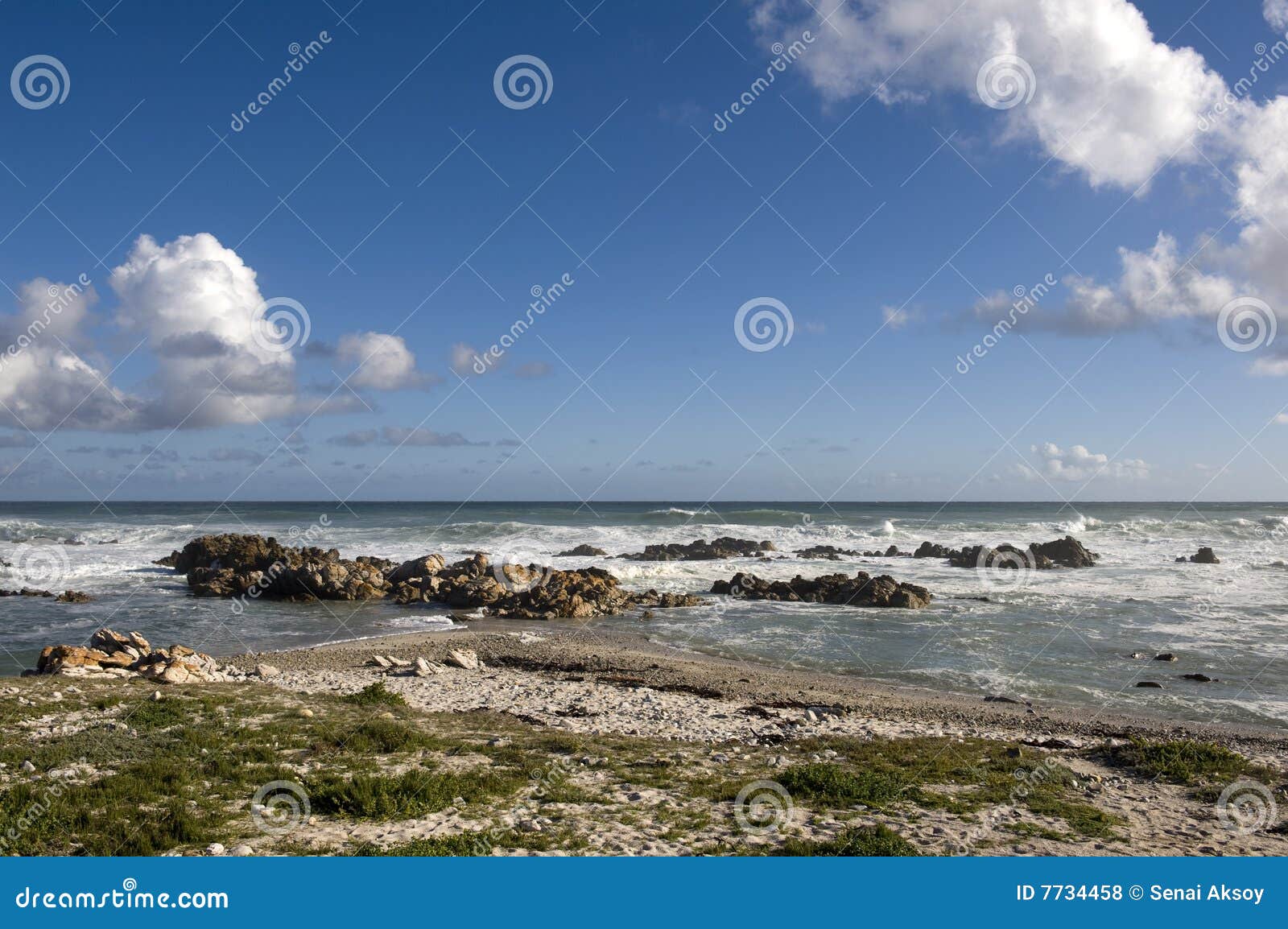 Cape Agulhas, South Africa. Stock Photo - Image of tourist, pacific ...