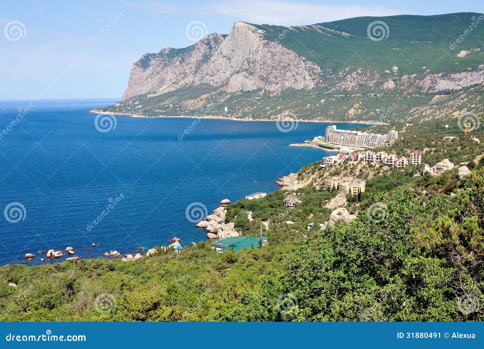 Cape Aya in Crimea stock image. Image of ukraine, crimea - 31880491