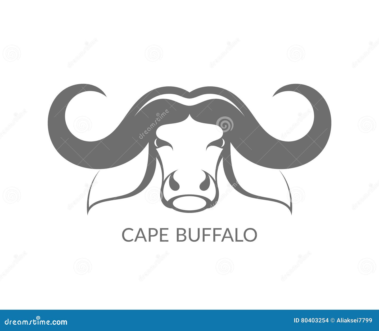 Cape Buffalo At Chobe Safari Wildlife Royalty-Free Illustration ...