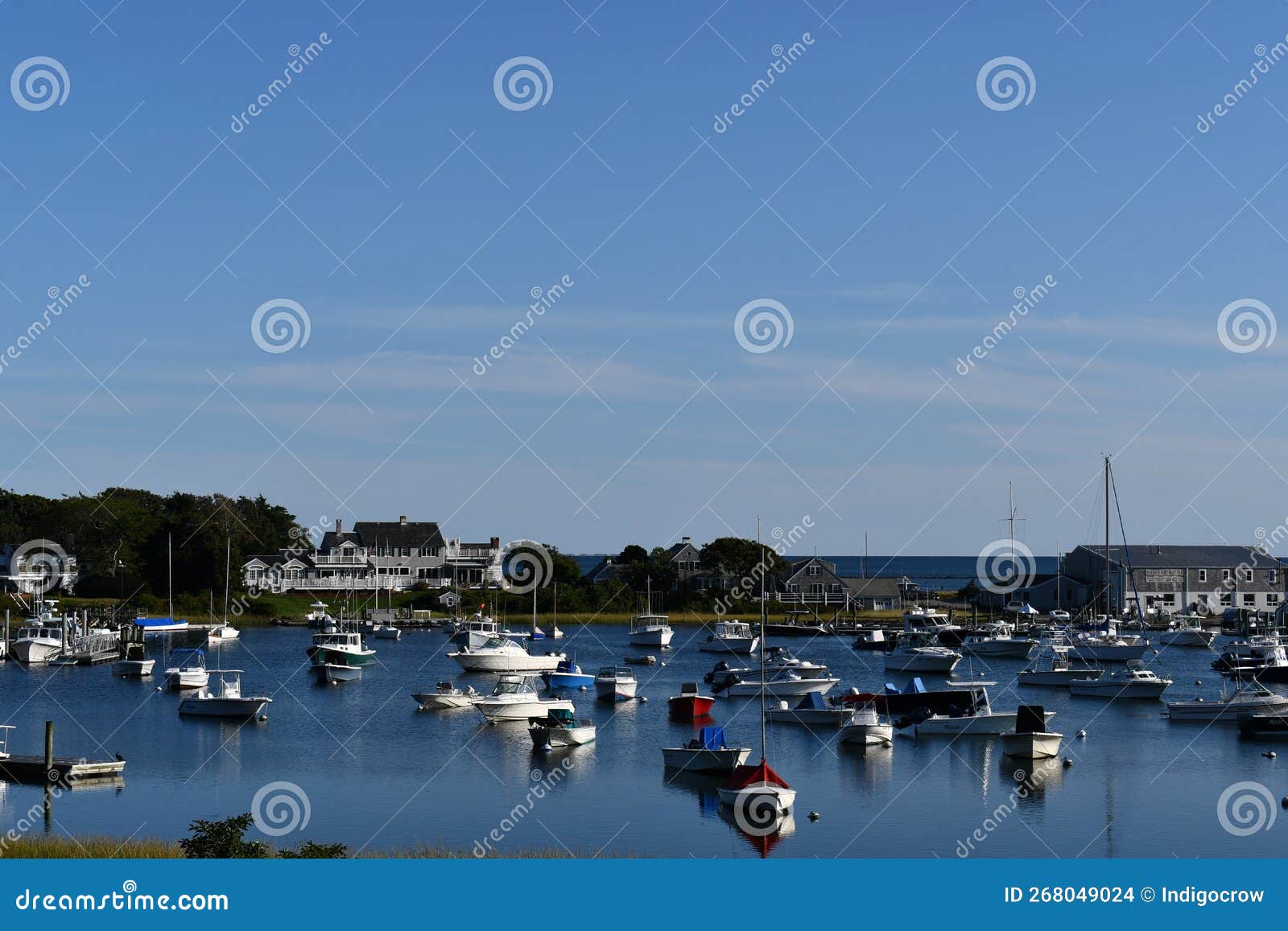 Cape Cod Boats editorial stock image. Image of wave - 268049024