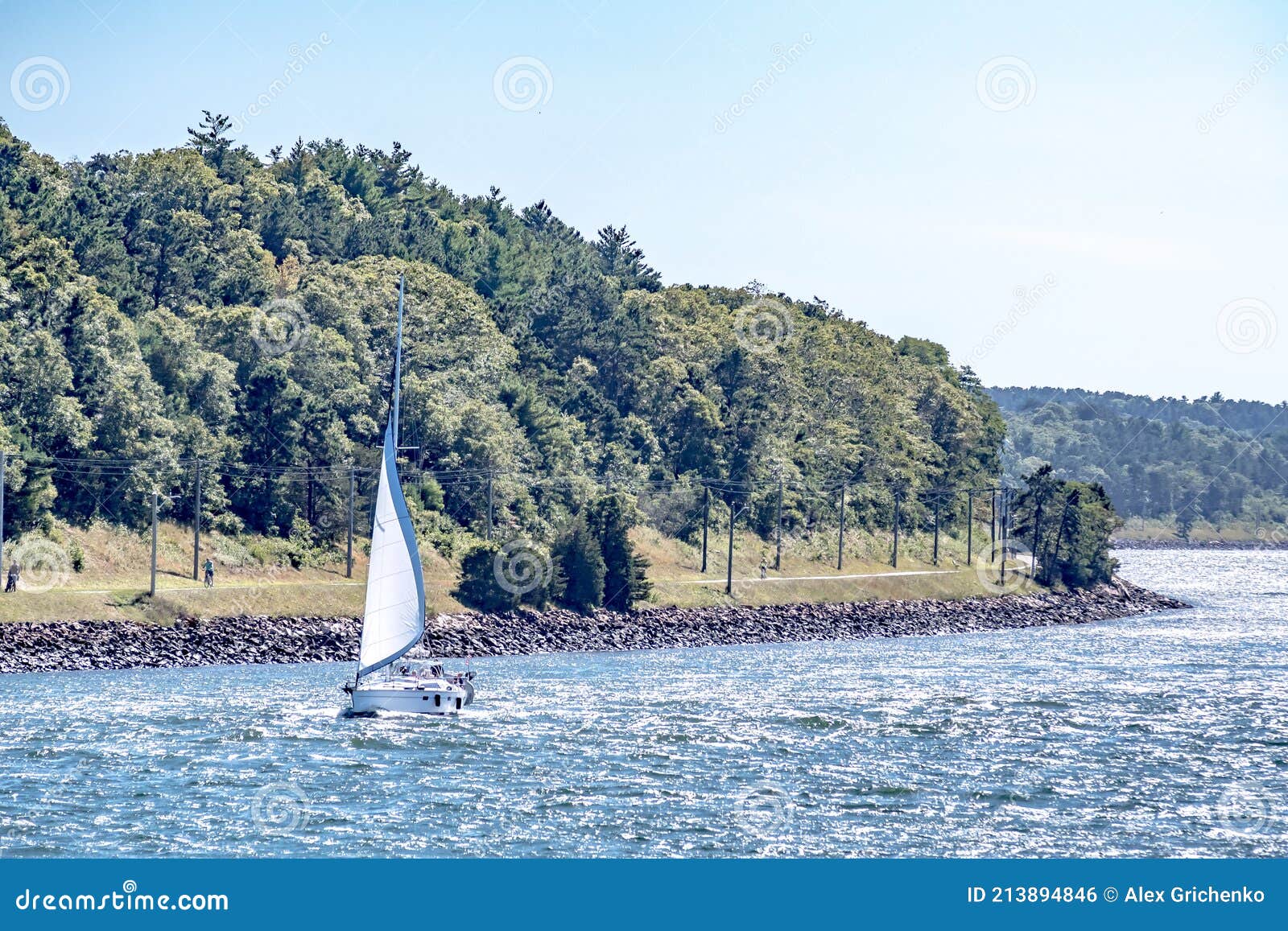 Cape Cod Canal in Massachusetts Stock Photo - Image of traffic ...