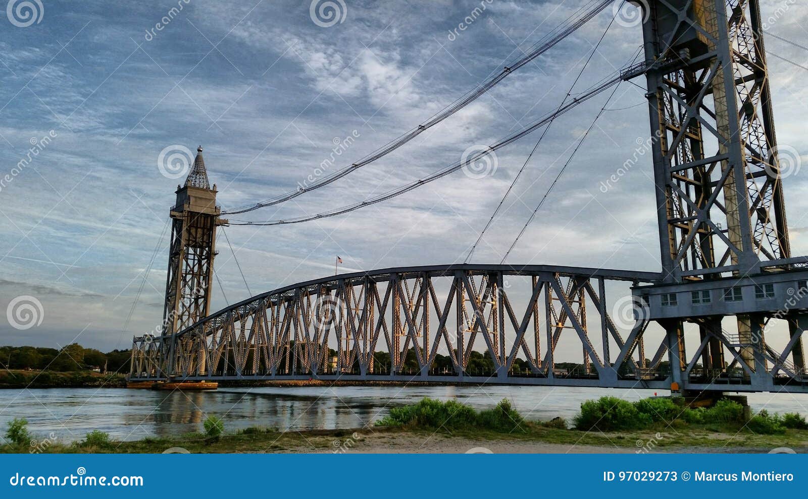 Cape Cod Canal Railroad Bridge Stock Image - Image of canal, bridge ...