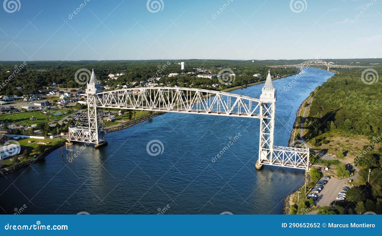 Cape Cod Canal Train Bridge Stock Photo - Image of train, bridge: 290652652