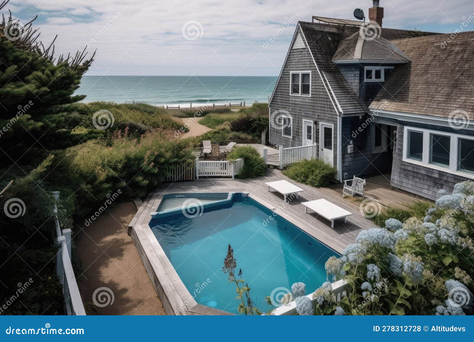 Cape Cod House with Private Beach Access, View of the Ocean, and ...
