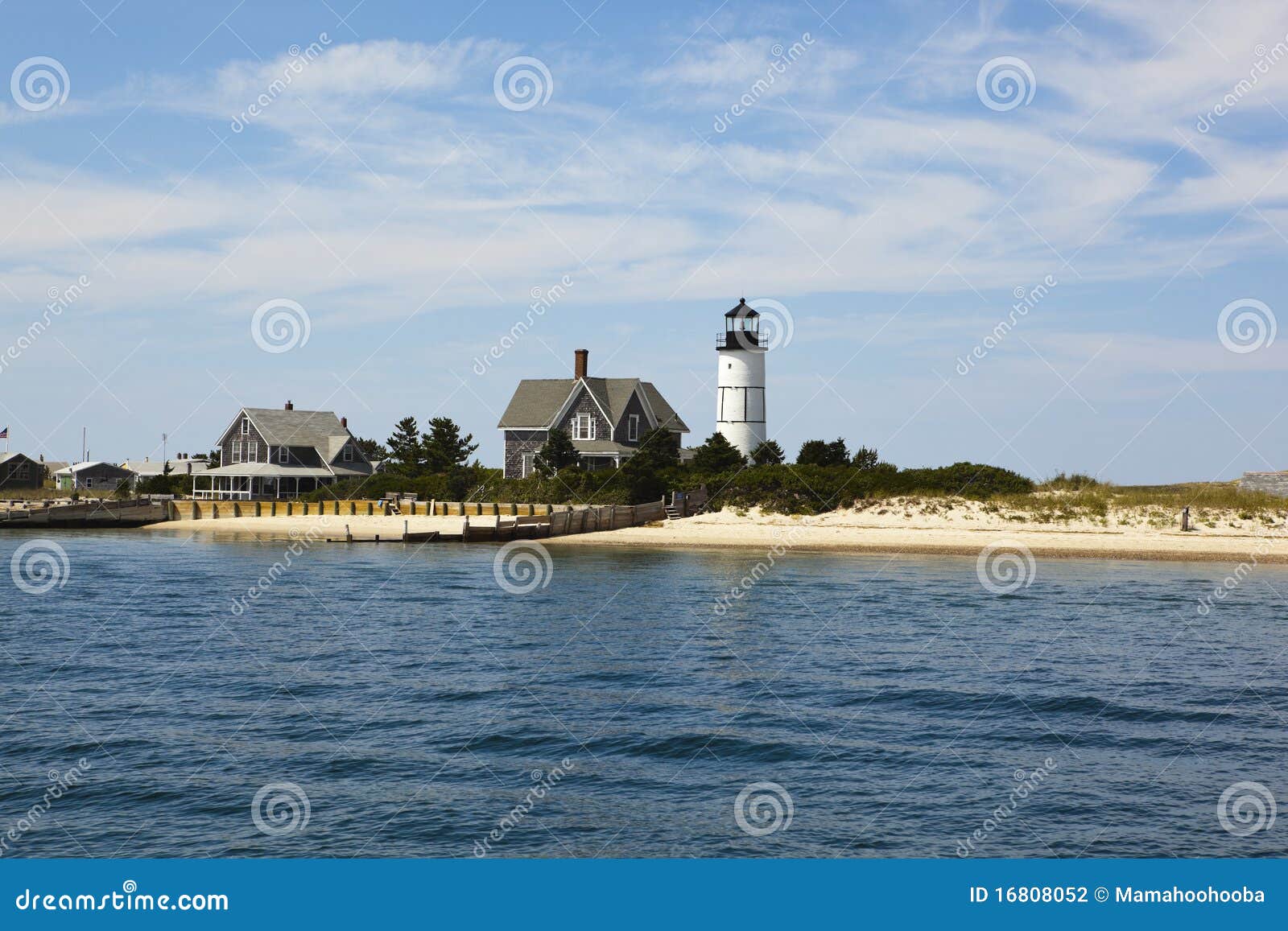 Cape Cod: Houses by the Sea Stock Photo - Image of america, colors ...