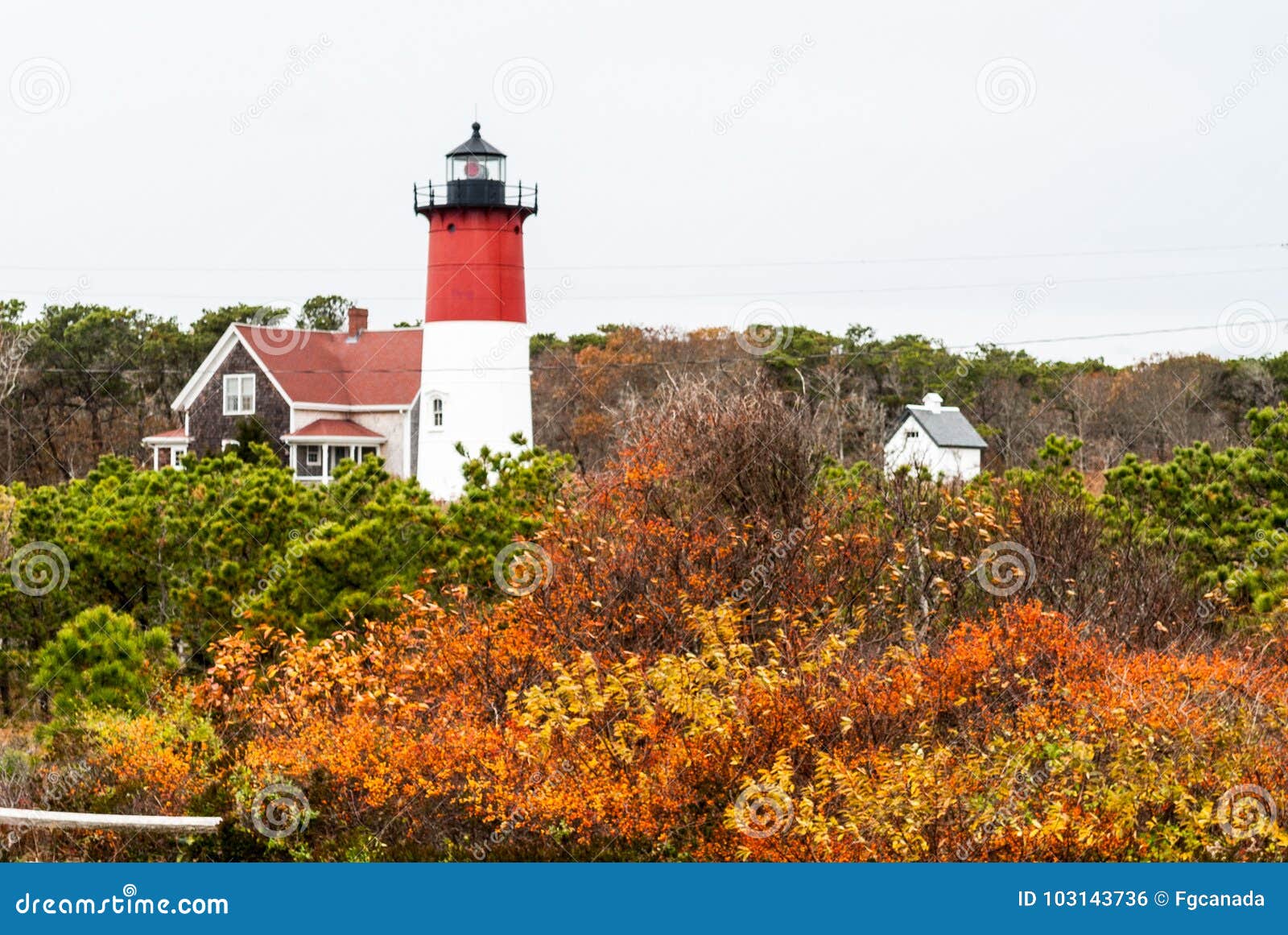 Cape Cod in November stock photo. Image of gloomy, lighthouse - 103143736