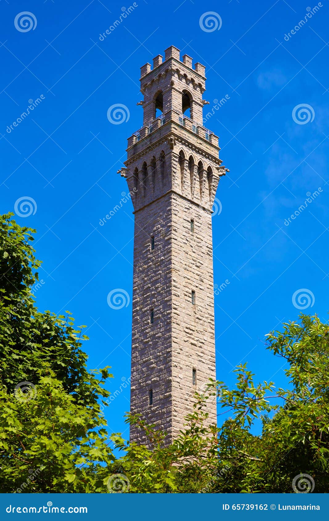 Cape Cod Provincetown Pilgrim Tower Massachusetts Stock Photo - Image ...