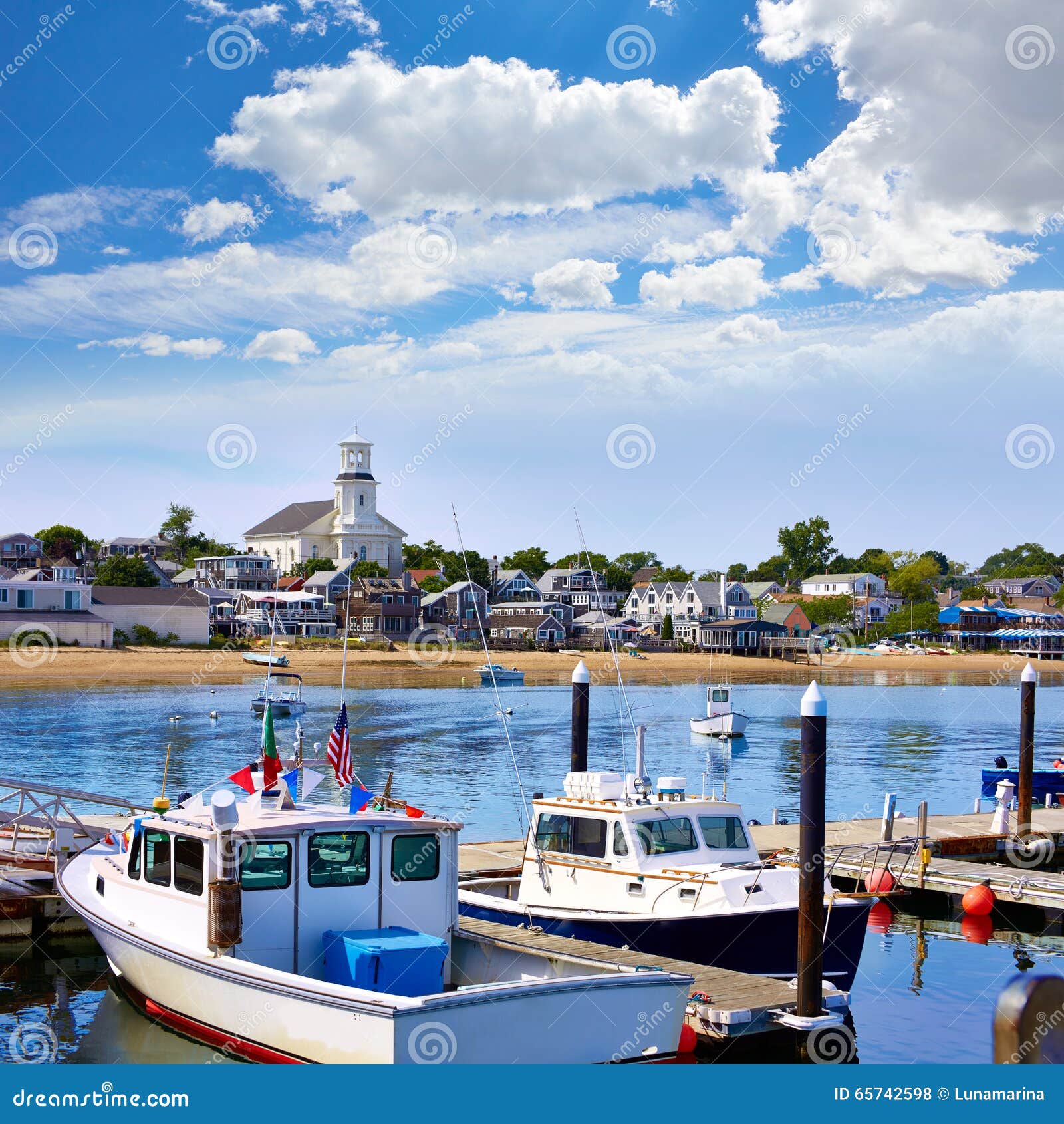 Cape Cod Provincetown Port Massachusetts US Stock Photo - Image of ...