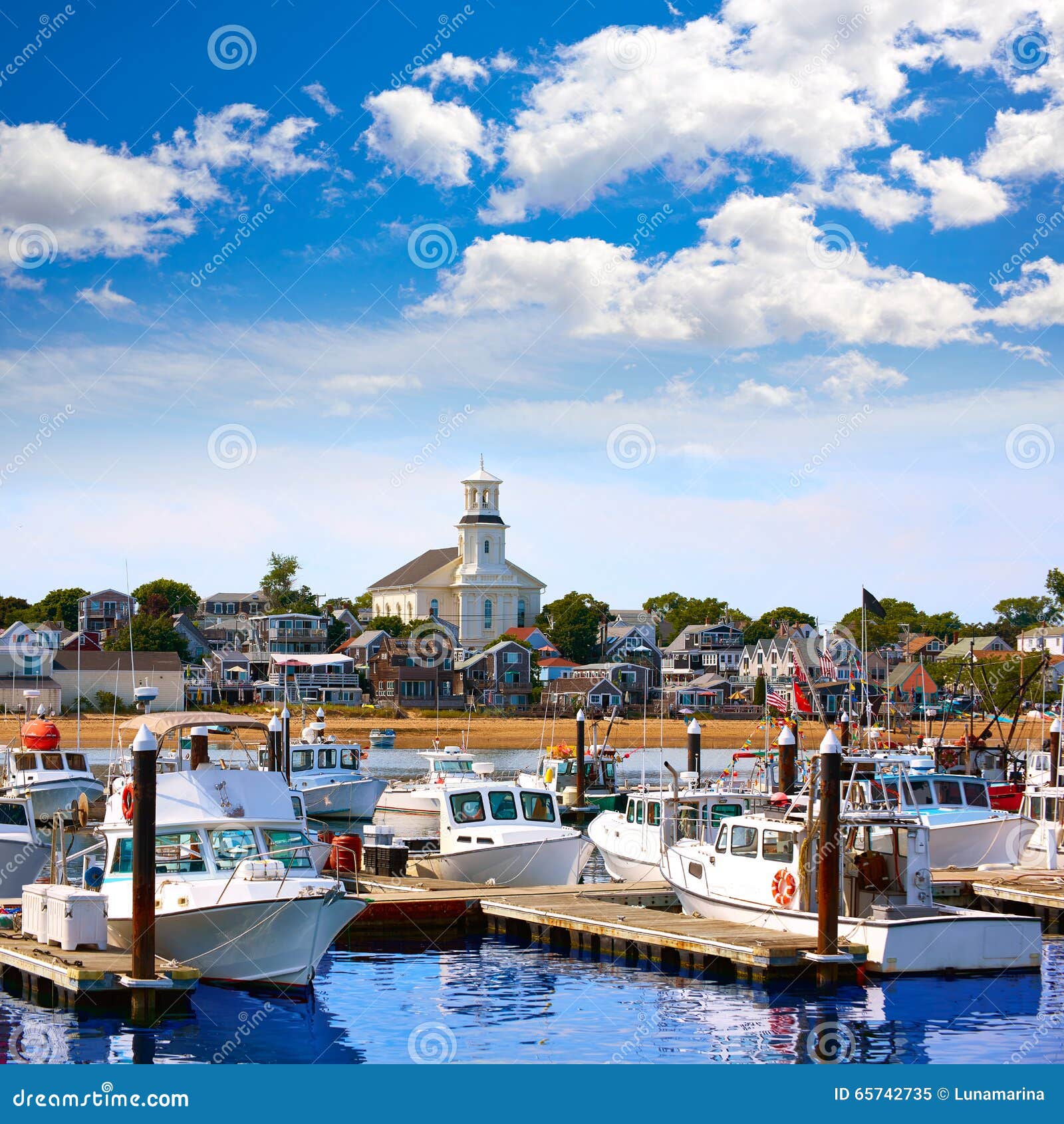 Cape Cod Provincetown Port Massachusetts US Stock Image - Image of ...