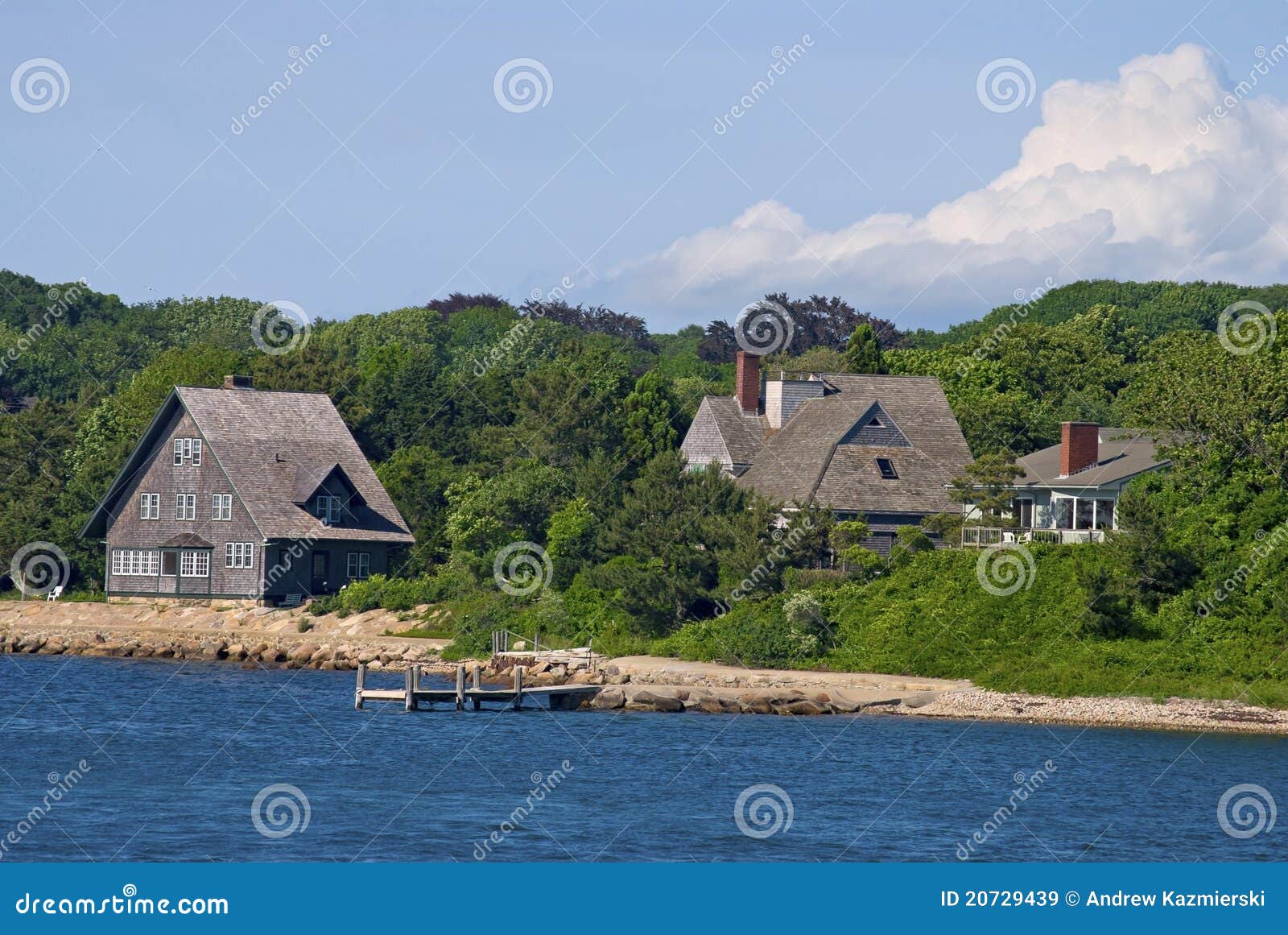 Cape Cod Shoreline stock image. Image of coastline, woods - 20729439