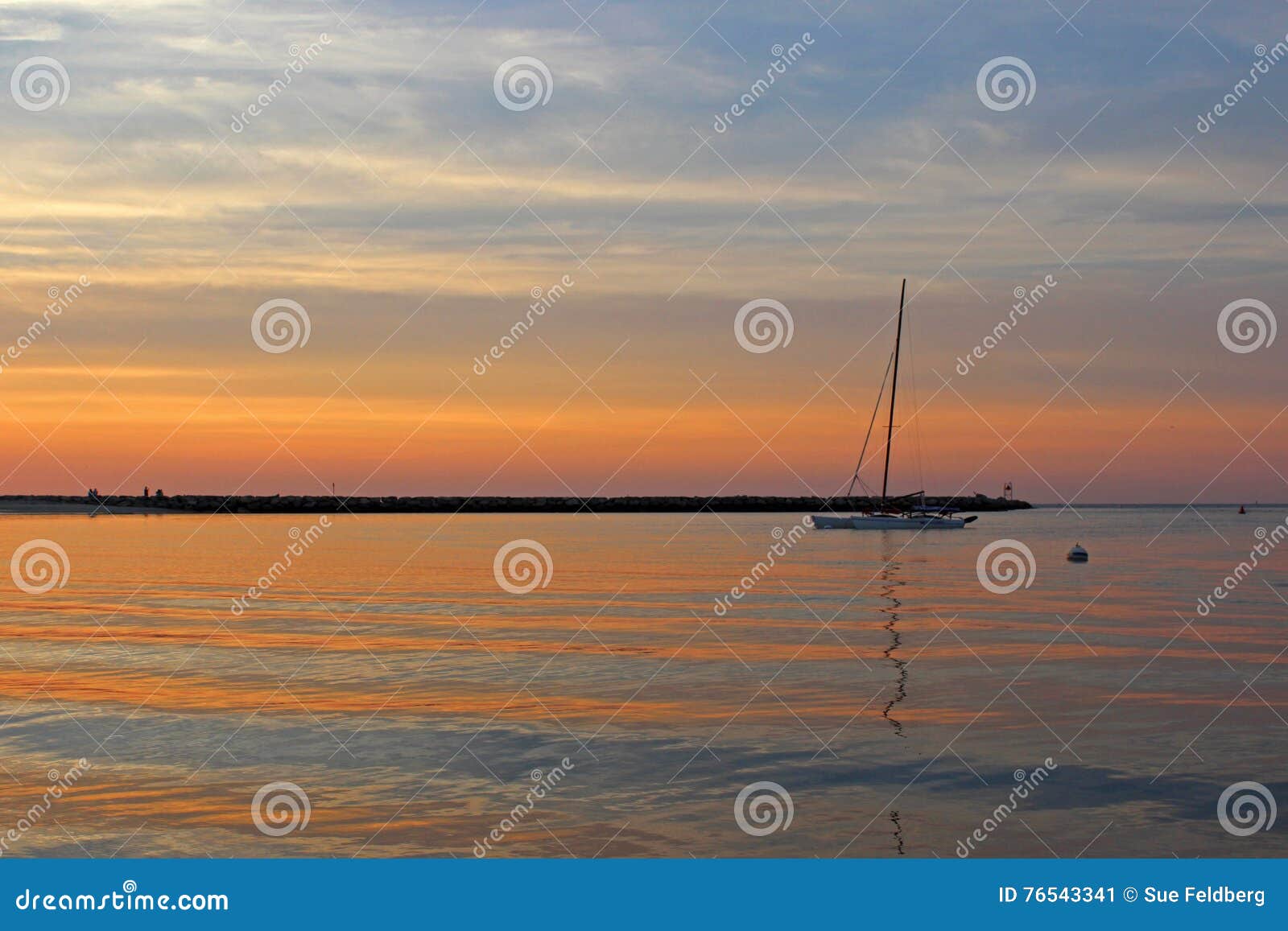 Cape Cod Sunset stock image. Image of boat, cape, england - 76543341