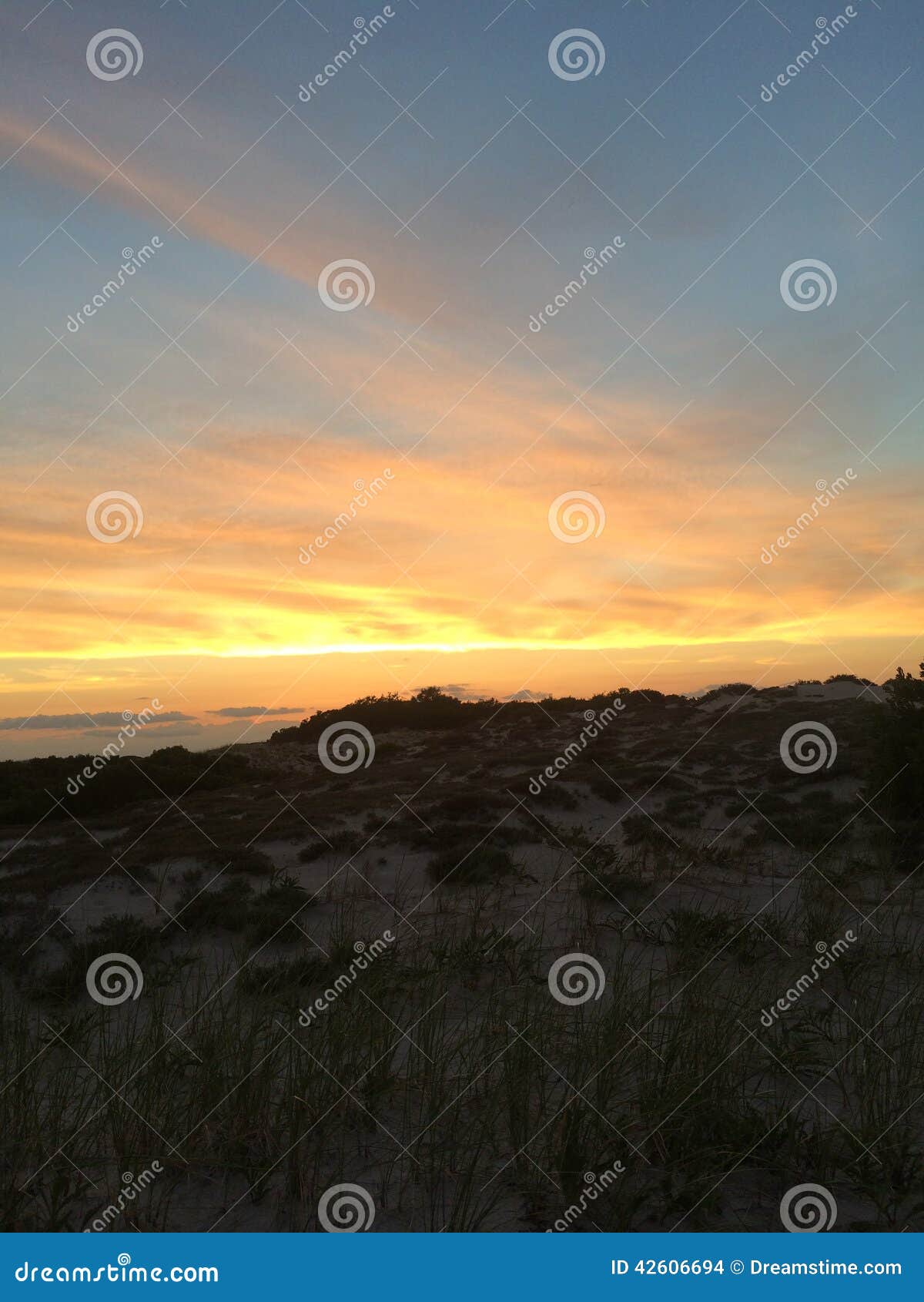 Cape Cod Sunset stock photo. Image of prairie, grassland - 42606694