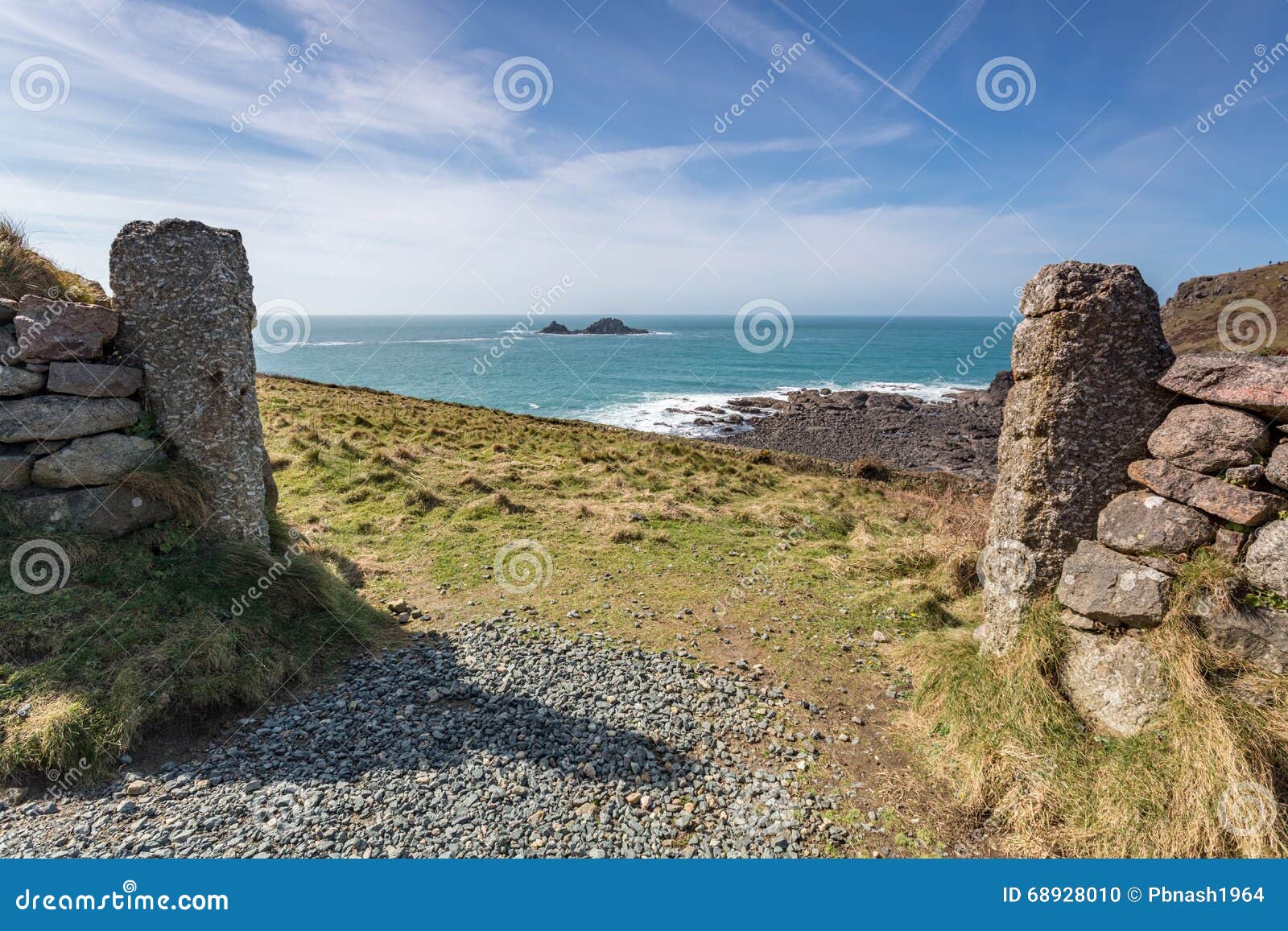 Cape Cornwall stock photo. Image of coastal, beauty, coast - 68928010