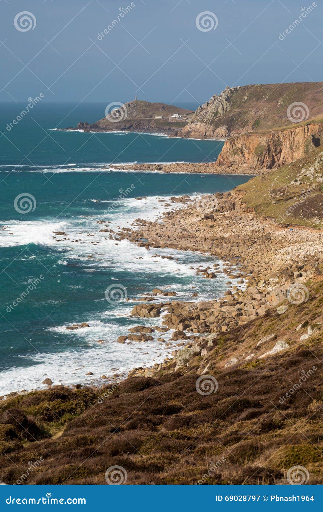 Cape Cornwall stock image. Image of cape, outdoors, coastline - 69028797