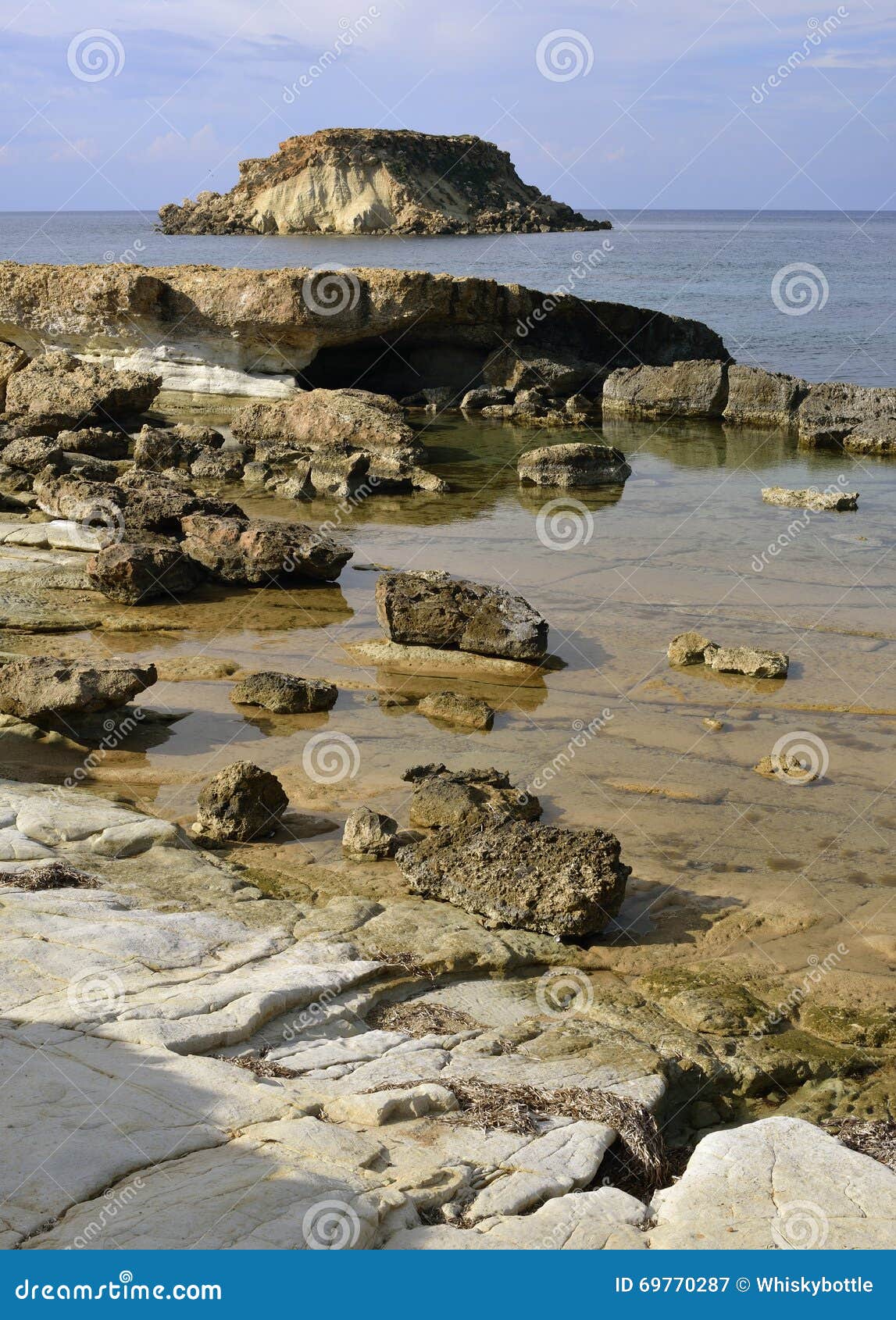 Cape Drepano & Geronisos Island Stock Image - Image of coast ...
