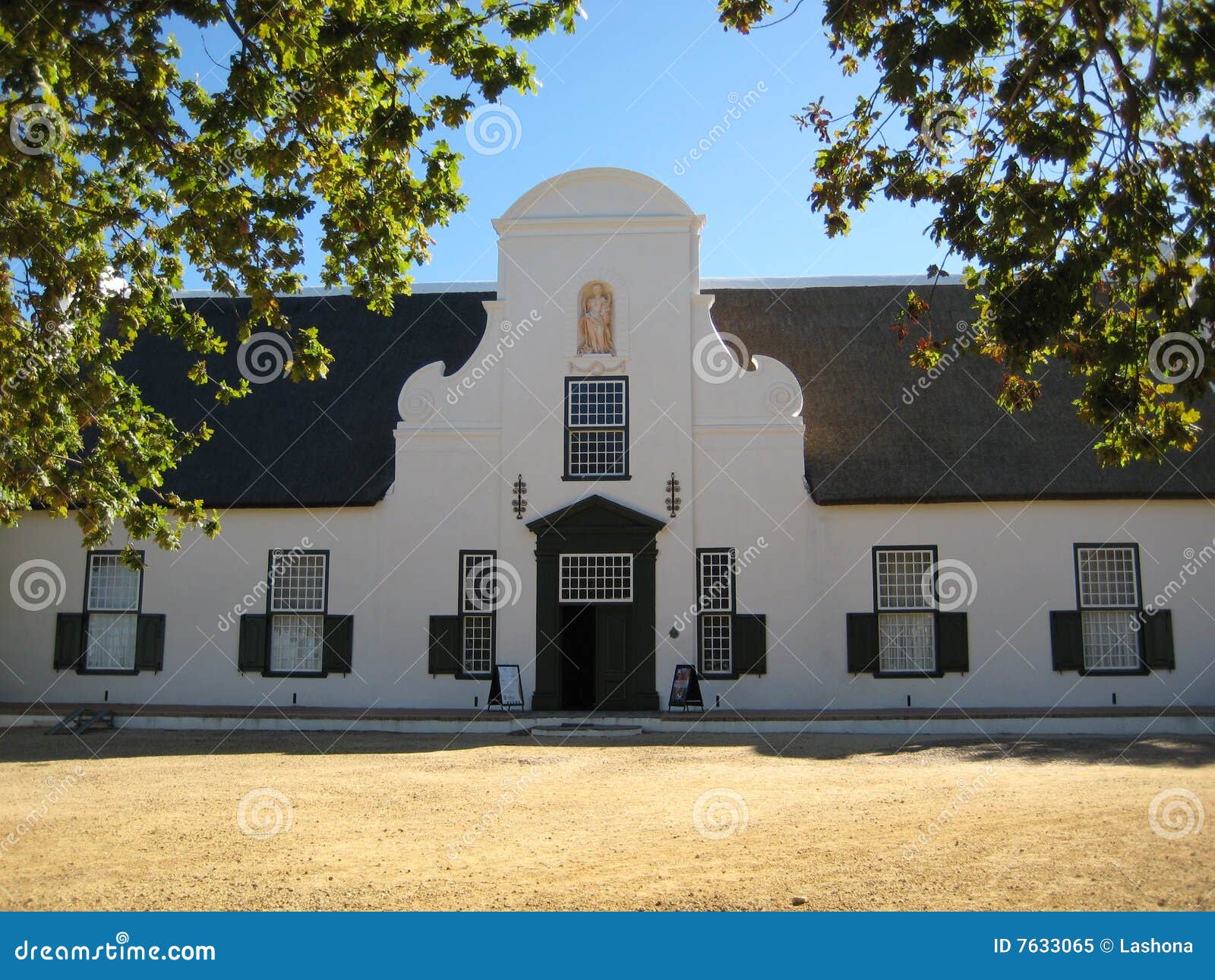 Cape Dutch Architecture stock image. Image of south, winelands - 7633065