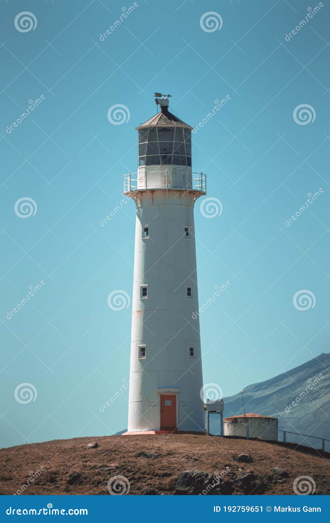 Cape Egmont Lighthouse New Zealand Stock Image - Image of awesome ...