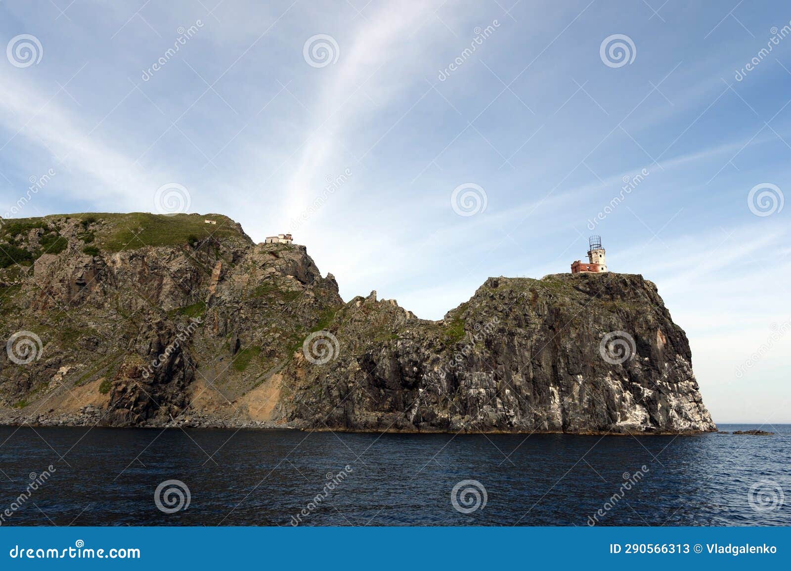 Cape Elagina on Askold Island in Peter the Great Bay Stock Image ...