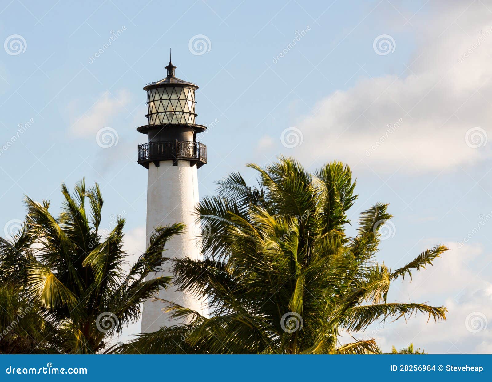 Cape Florida Lighthouse in Bill Baggs Stock Photo - Image of bright ...