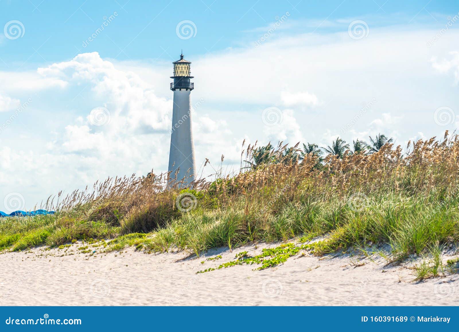 Cape Florida Lighthouse, Key Biscayne, Miami, Florida, USA Stock Image ...