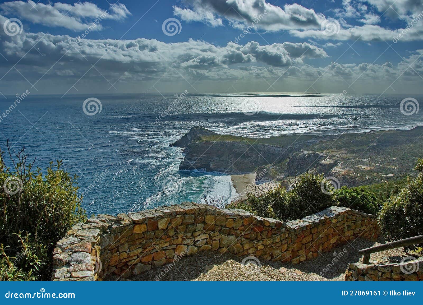 Cape of Good Hope, Scenery View Stock Image - Image of view, clouds ...