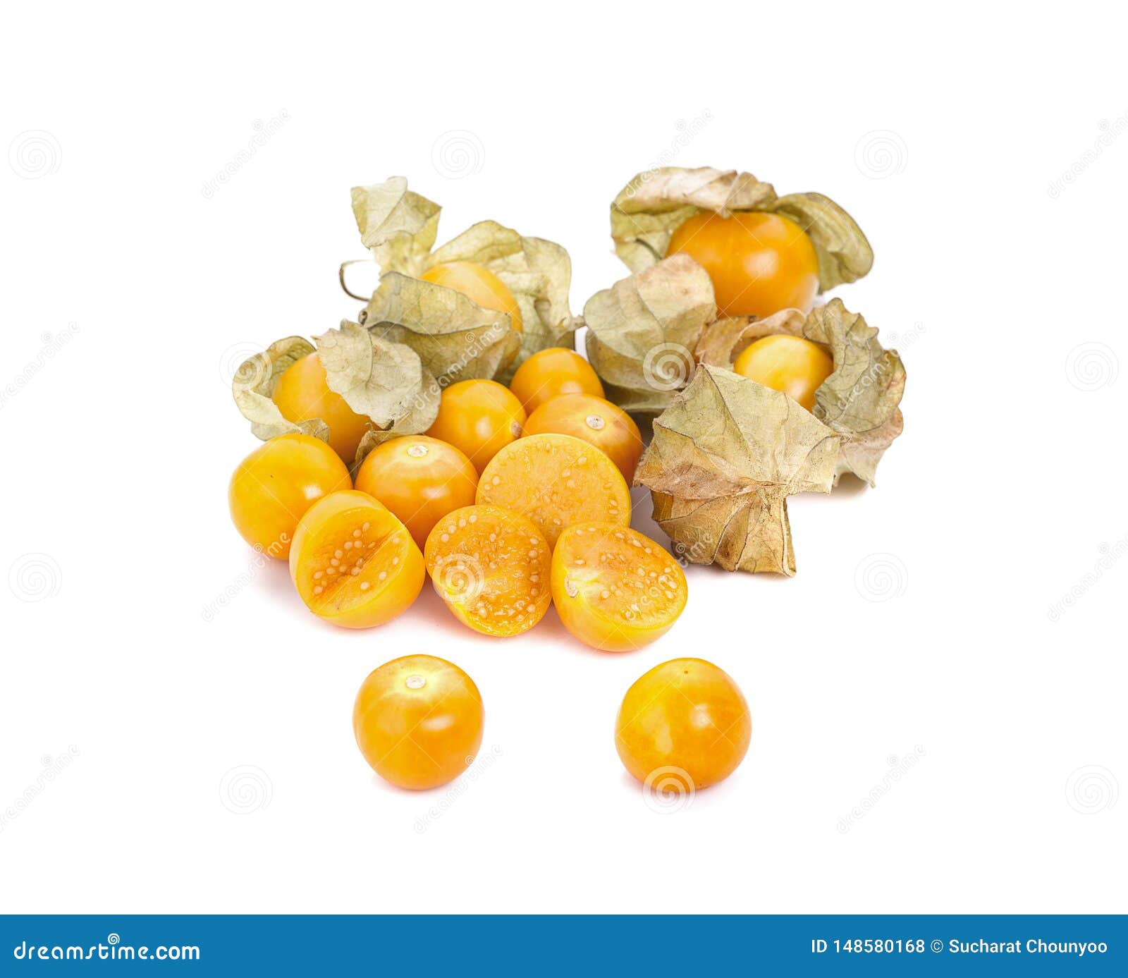 Cape Gooseberry Physalis Isolated on White Background Stock Photo ...