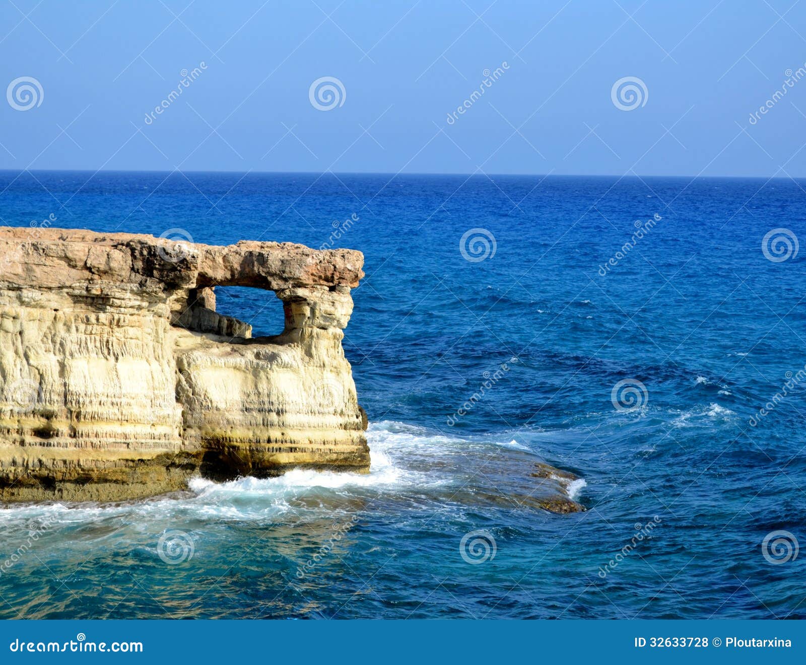 Cape Greco in Cyprus stock photo. Image of summer, waves - 32633728