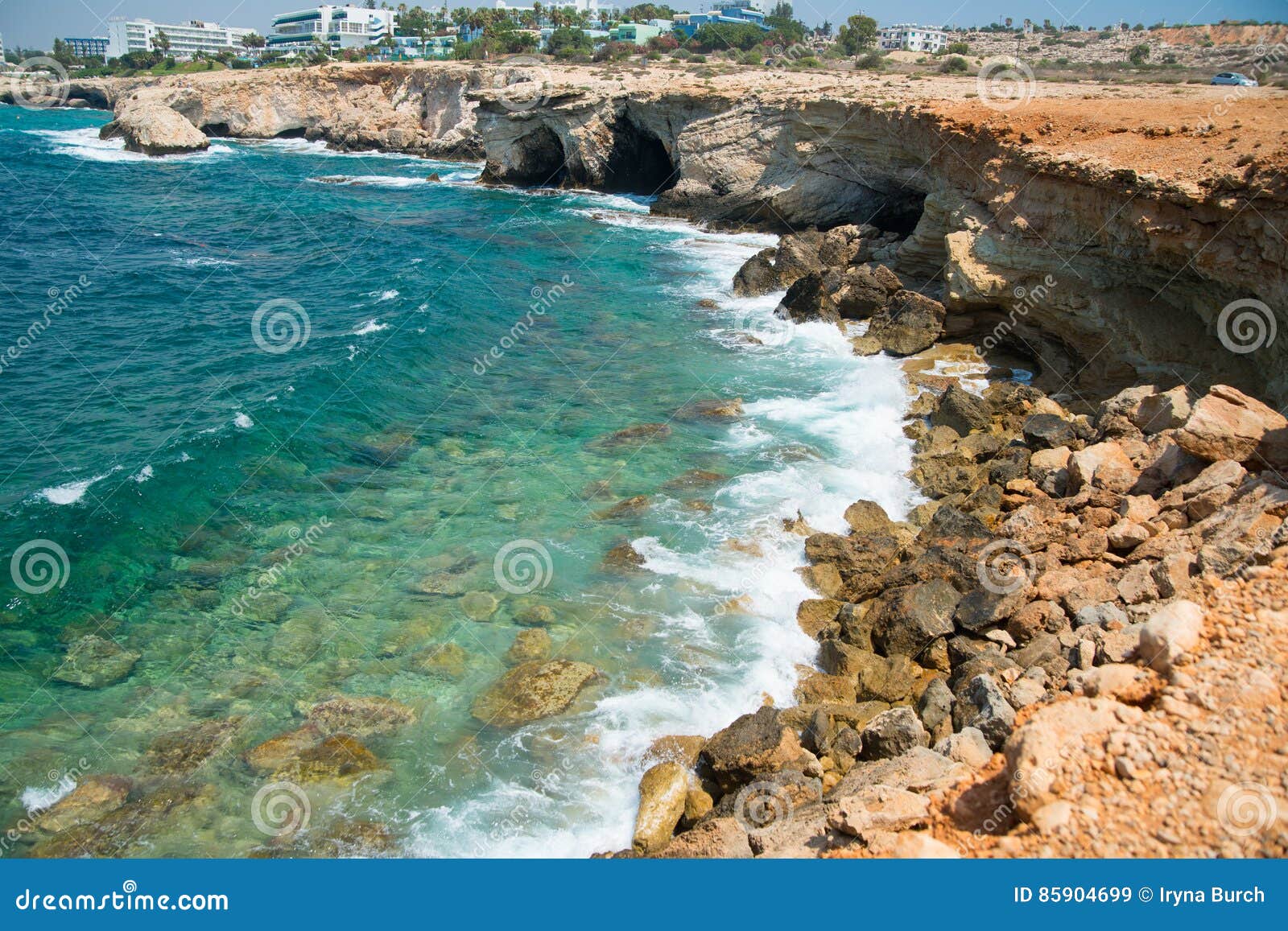 Cape Greco. Views of the Sea Caves and Cliffs of Cape Greco . Cyprus ...