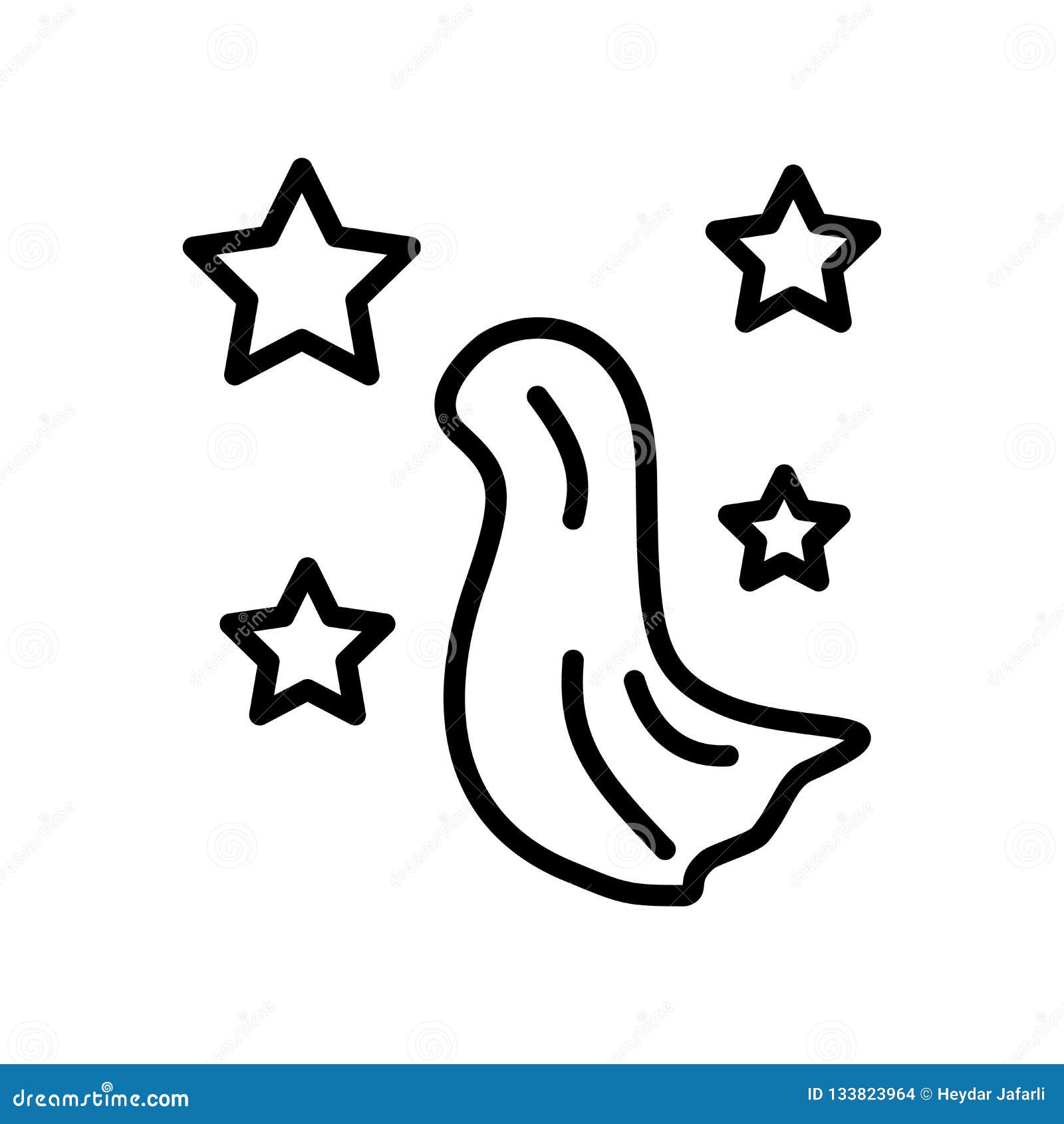 Cape Icon Vector Isolated on White Background, Cape Sign , Linear and ...