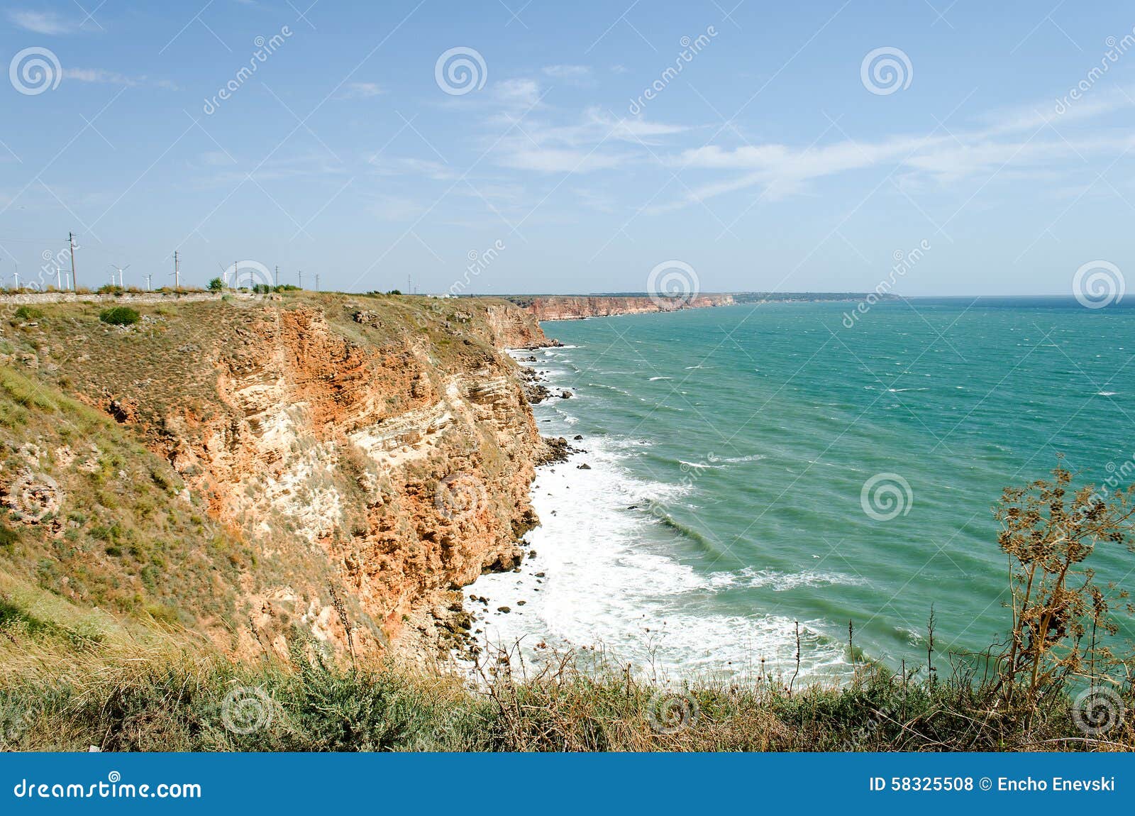 Cape Kaliakra stock photo. Image of wind, nature, cape - 58325508