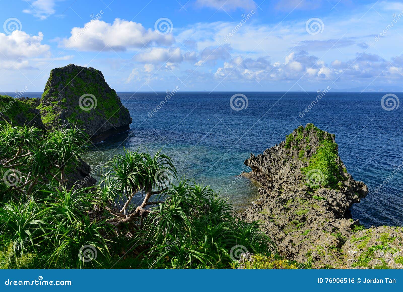 Cape Maeda Coastline in Okinawa Stock Photo - Image of cliff, coastline ...