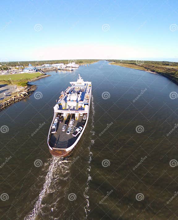 Cape May Lewes Ferry Jersey Stock Photo - Image of boating, vehicle ...