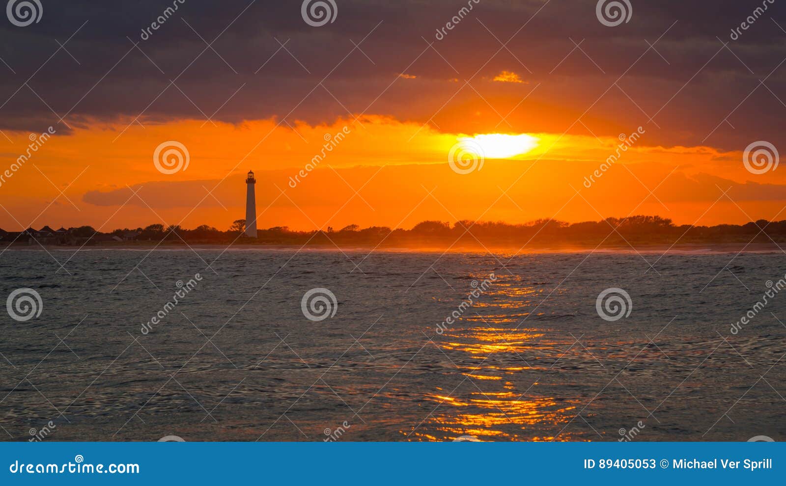 Cape May sunset stock image. Image of rays, house, beautiful - 89405053