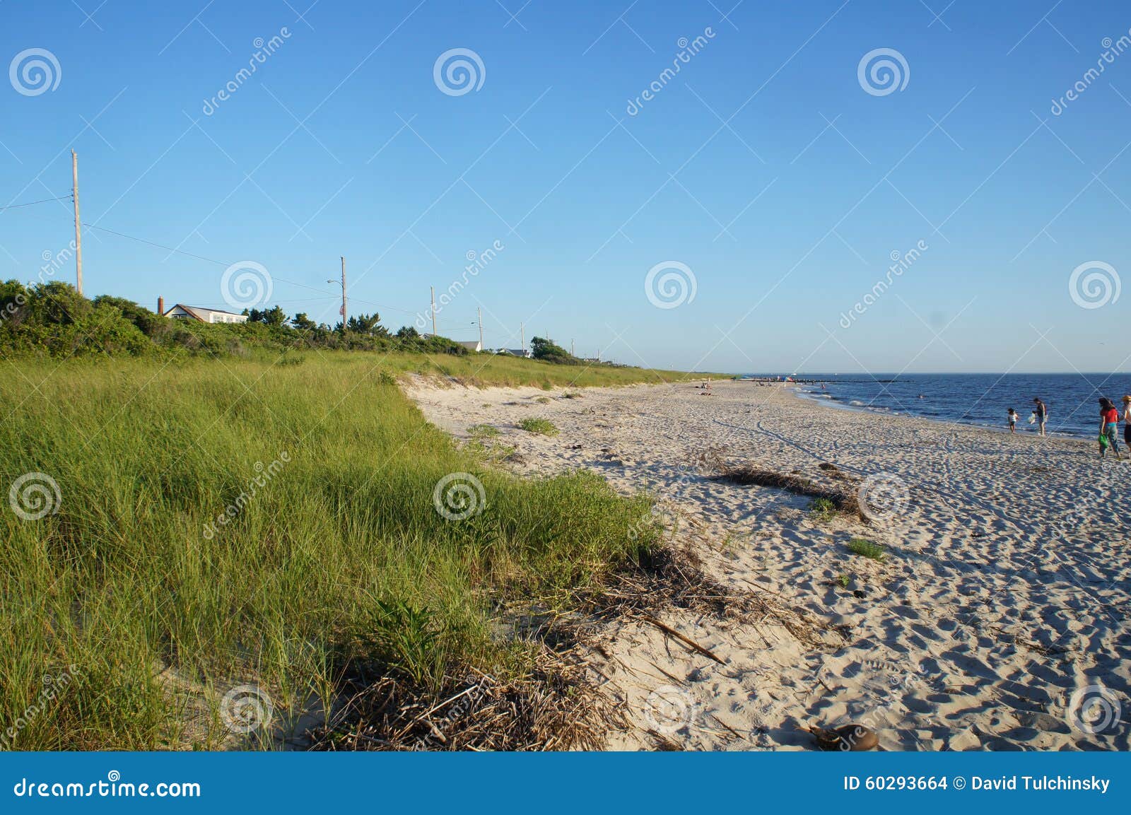 Cape May - View of Delaware Bay Stock Photo - Image of view, sand: 60293664