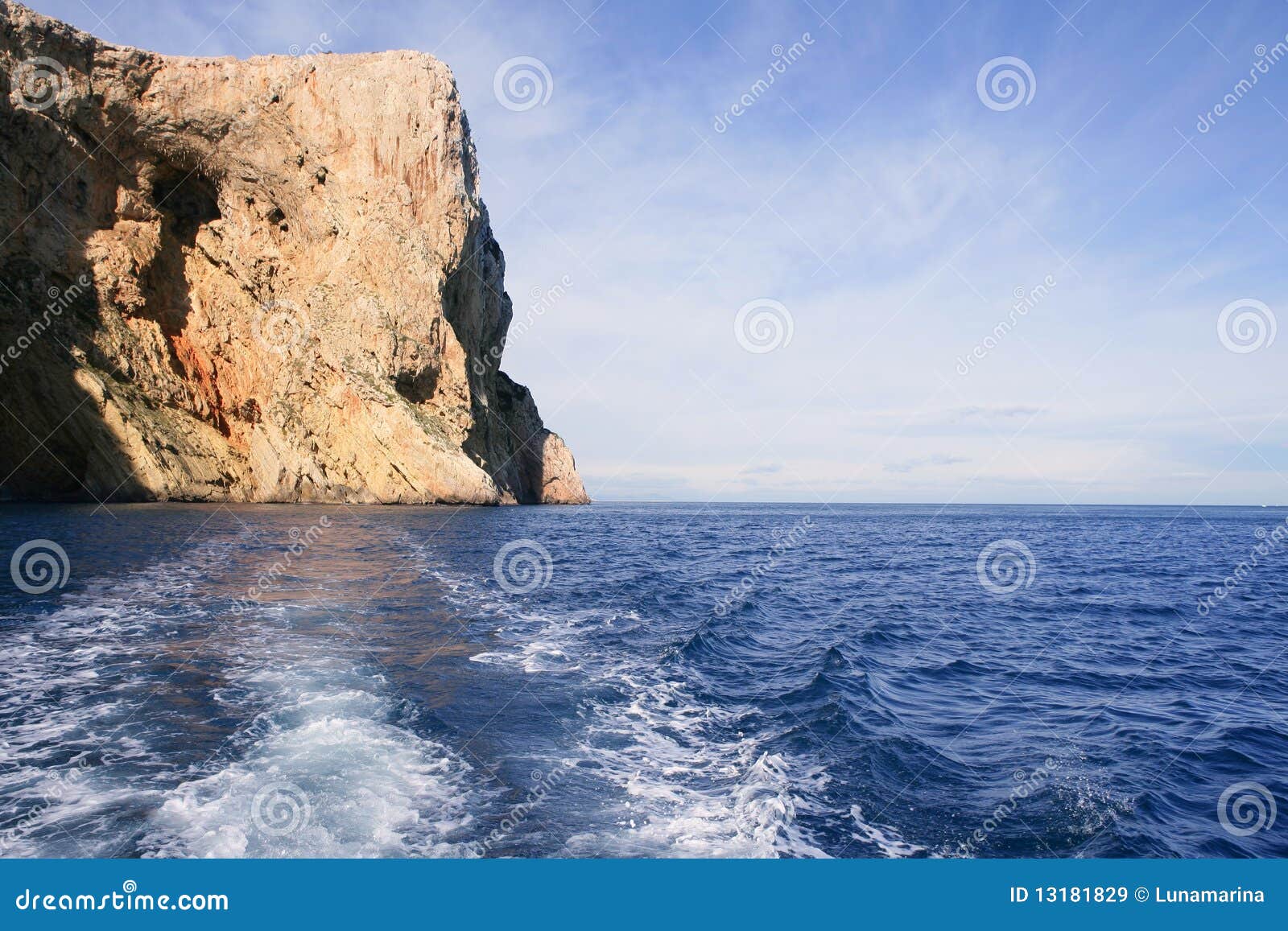 Cape Nao in Mediterranean Sea Spain Stock Image - Image of boat, grand ...