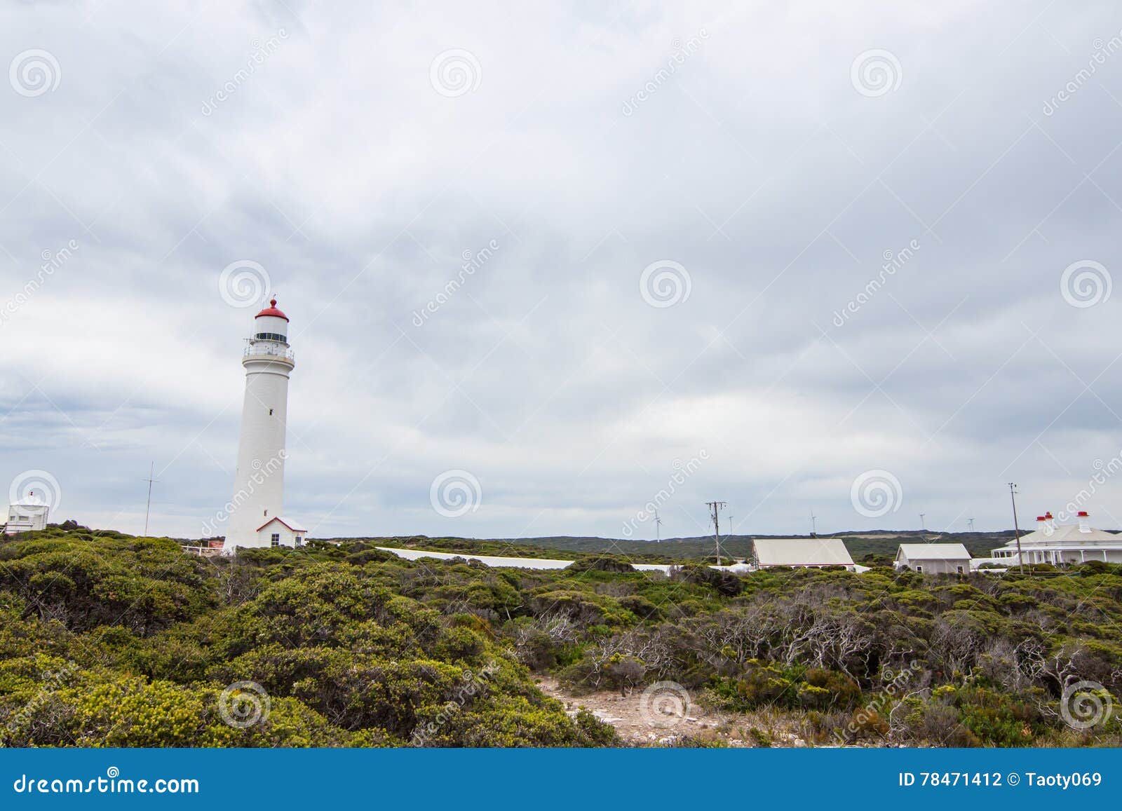 Cape Nelson Lighthouse stock photo. Image of cape, tall - 78471412