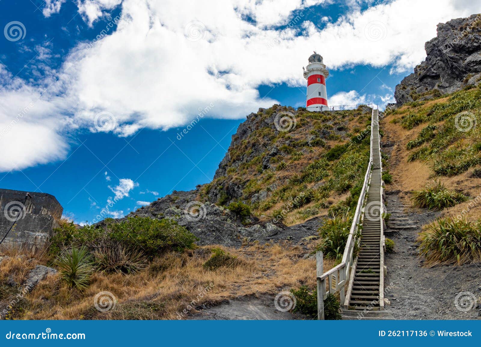Cape Palliser Lighthouse in New Zealand Stock Photo - Image of travel ...