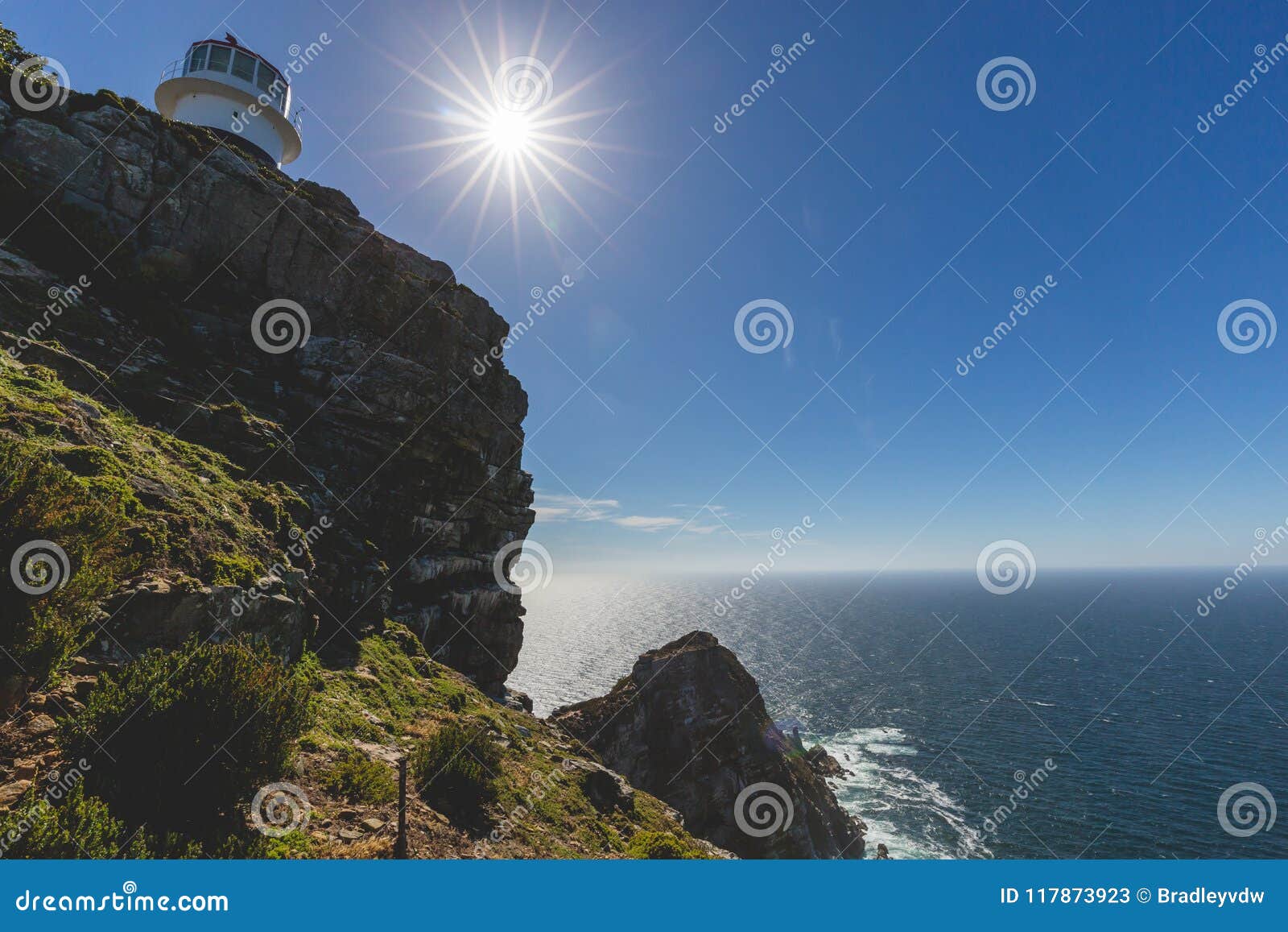 Cape Point Lighthouse in Cape Town Stock Image - Image of landscape ...