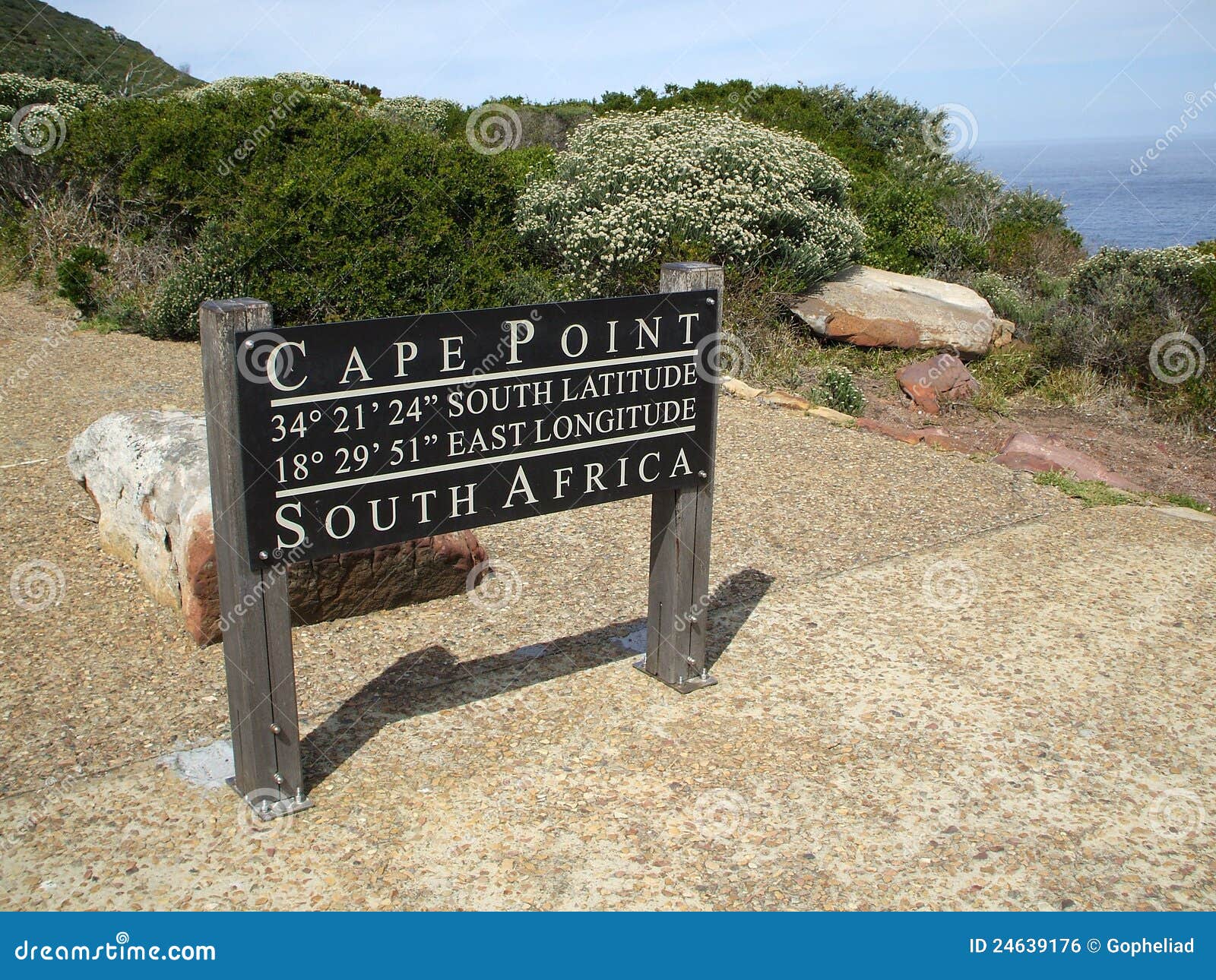 Cape Point Sign stock photo. Image of cape, park, ocean - 24639176