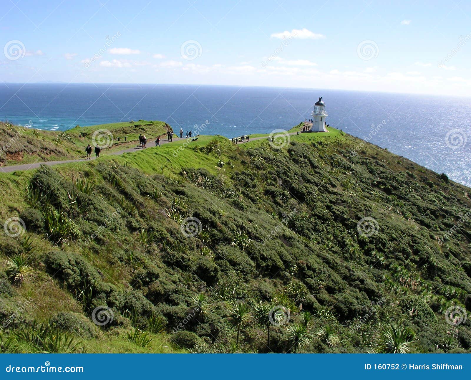Cape Reinga Lighthouse stock photo. Image of crowds, cape - 160752