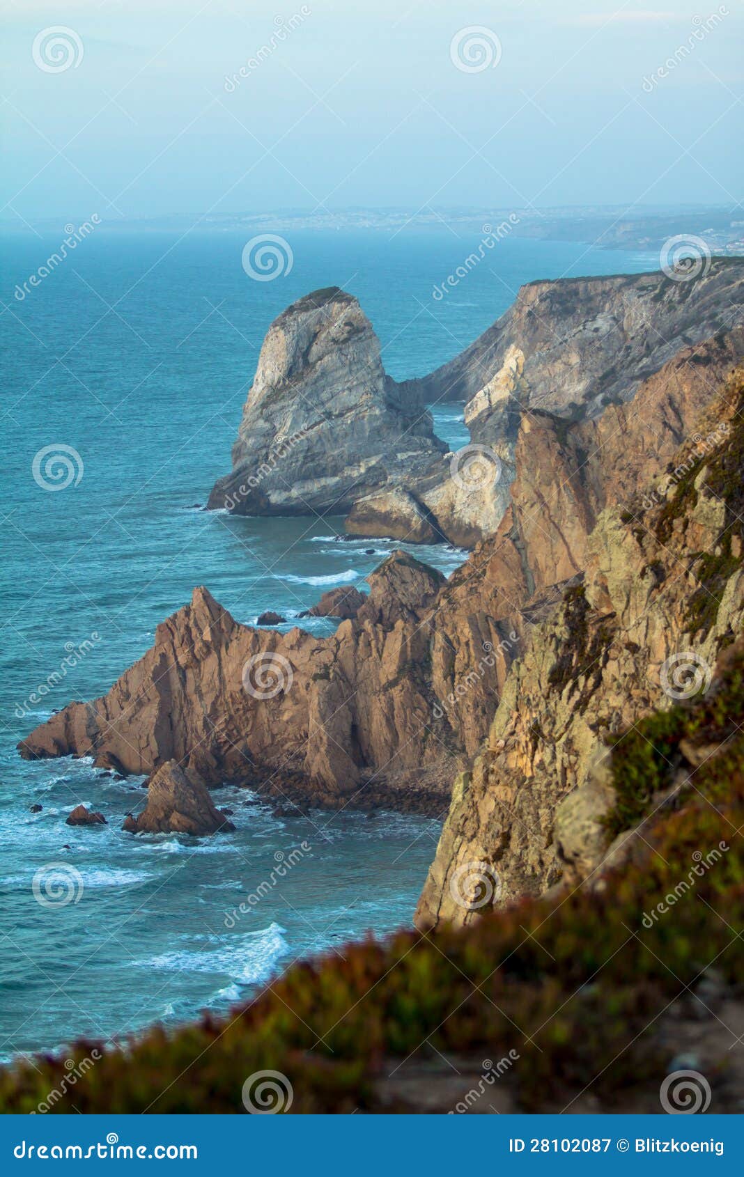Cape Roca stock image. Image of lighthouse, cliff, atlantic - 28102087