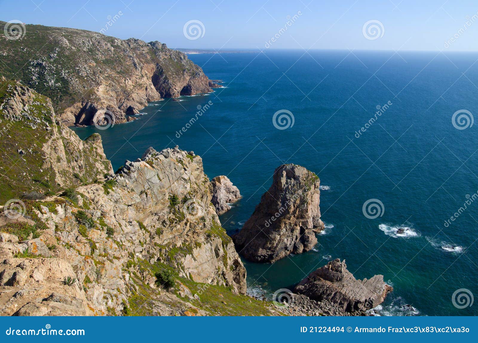 Cape Roca rocks stock photo. Image of cabo, cliff, roca - 21224494