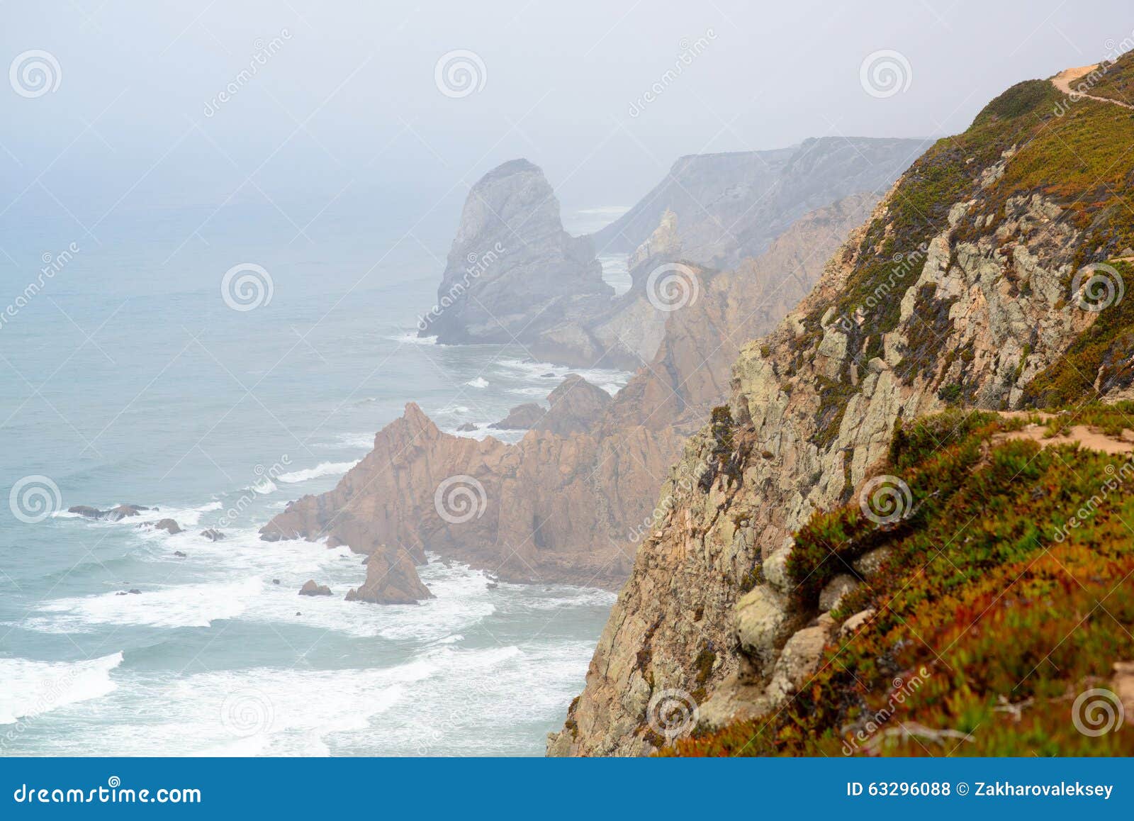 Cape Rock is the Endpoint of Portugal Stock Photo - Image of italy ...