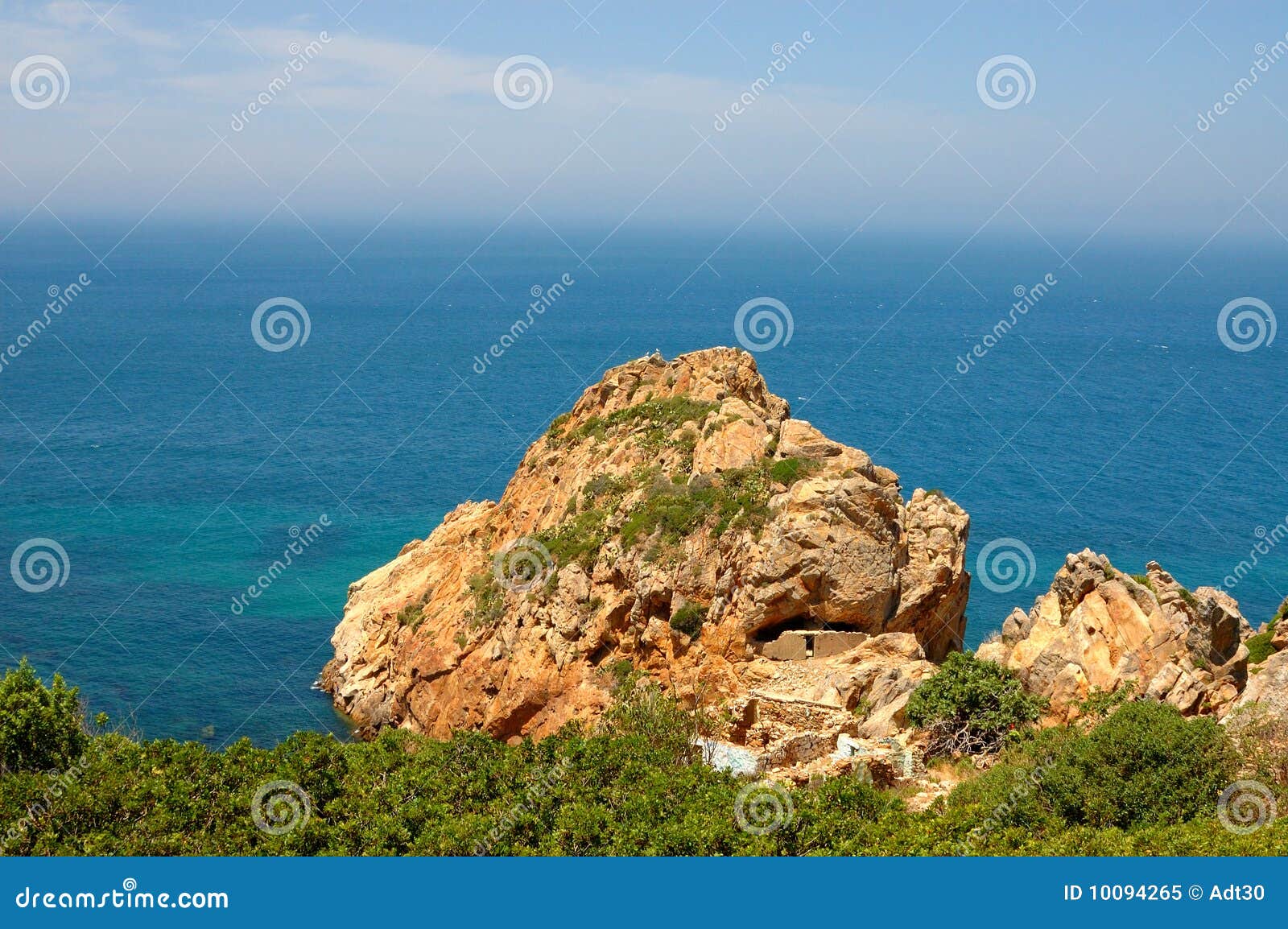 Cape Spartel stock image. Image of rocks, blue, seaside - 10094265