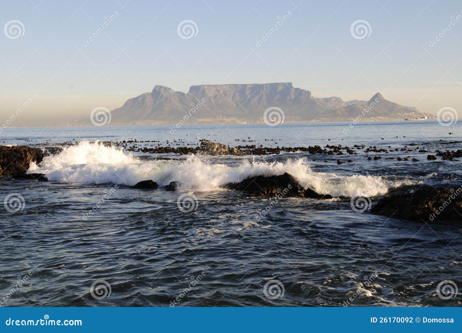 Cape Town from Blouberg Beach Stock Photo - Image of beach, africa ...